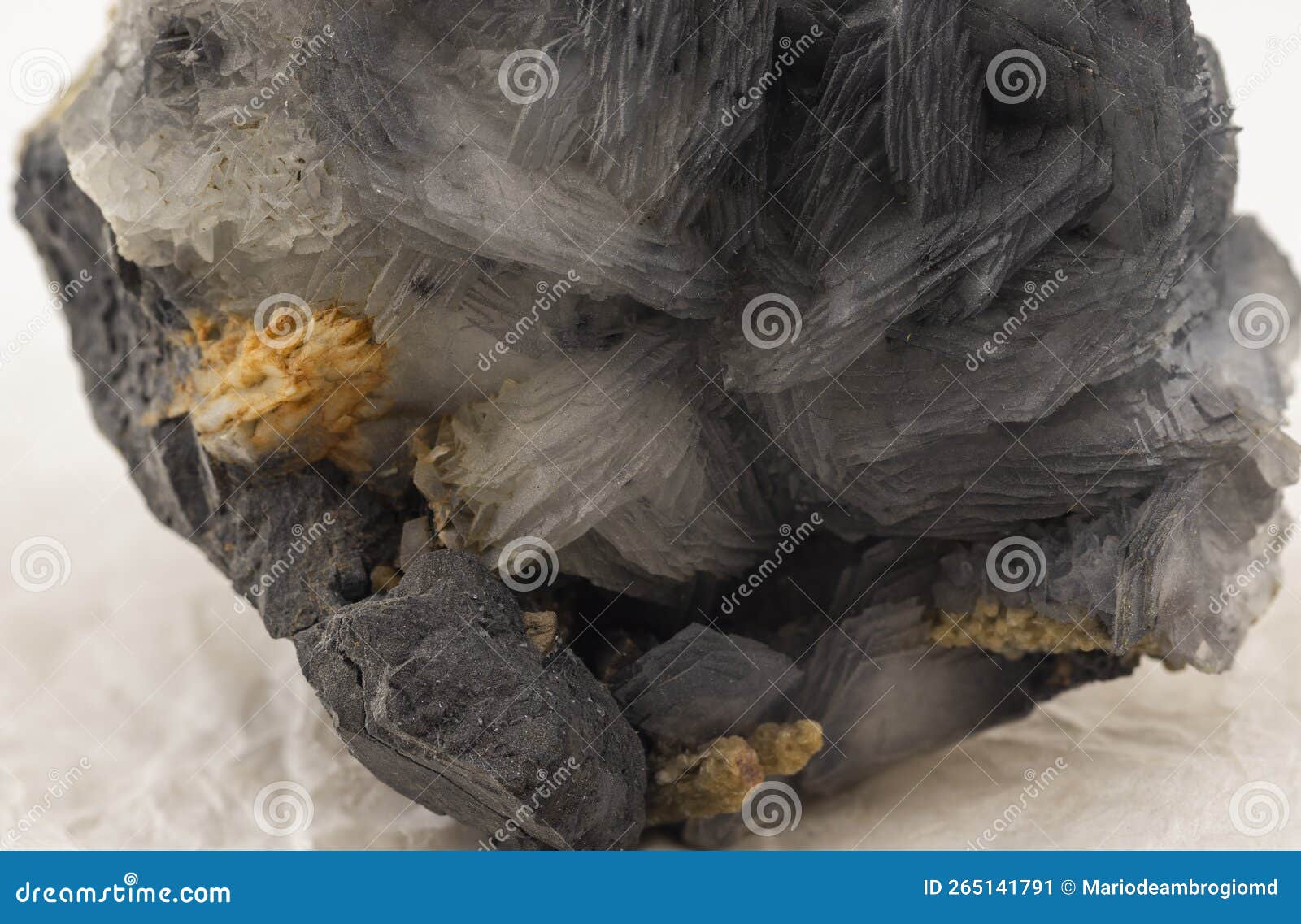 Barite Mineral Specimen. Rock Sample, Mineral Collection Stock Image ...