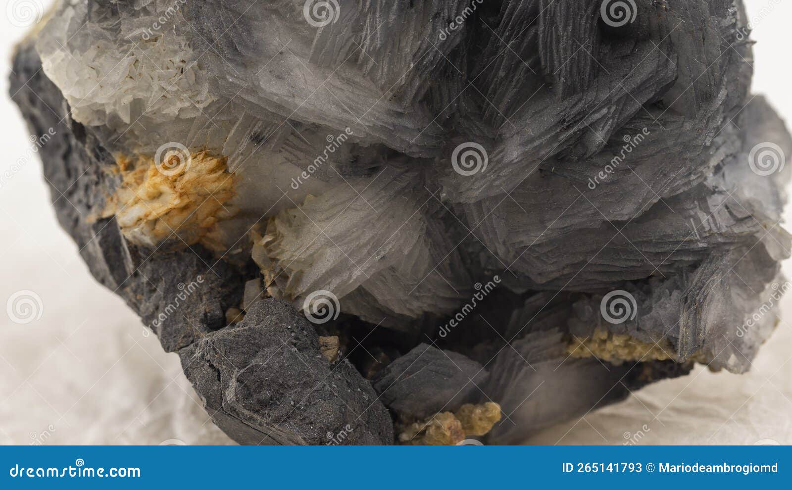 Barite Mineral Specimen. Rock Sample, Mineral Collection Stock Image ...
