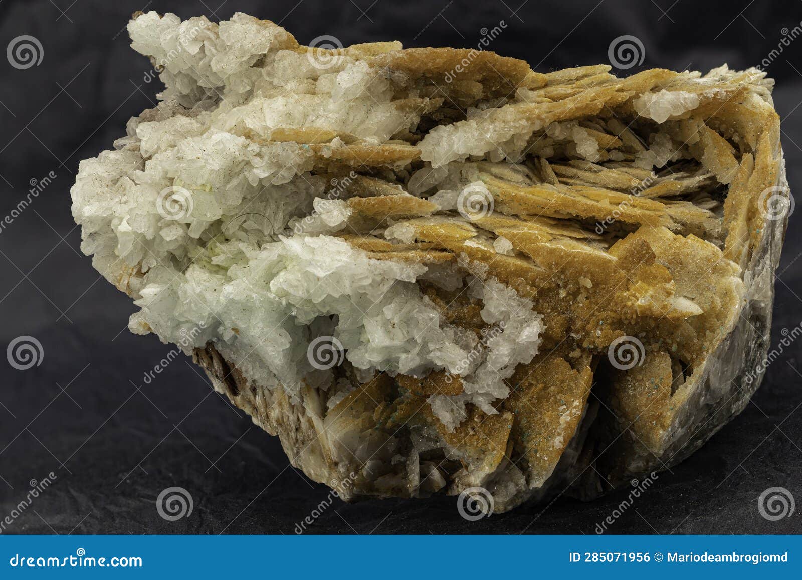 Barite Mineral Specimen. Rock Sample, Mineral Collection Stock Photo ...