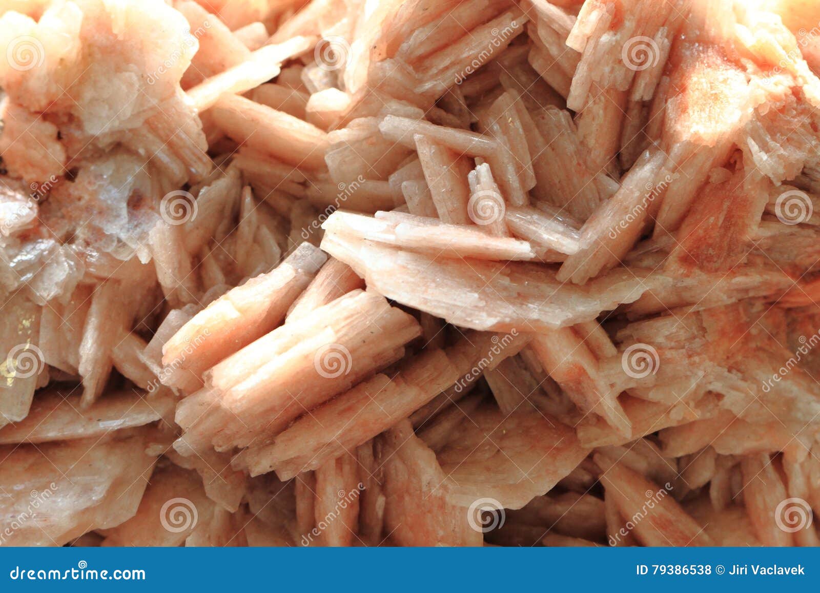 Barite Mineral Rock Stone In Hand. A Mineral Consisting Of Barium ...