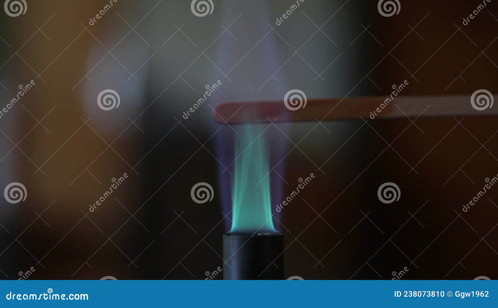 Barium solution burning stock footage. Video of elements - 238073810