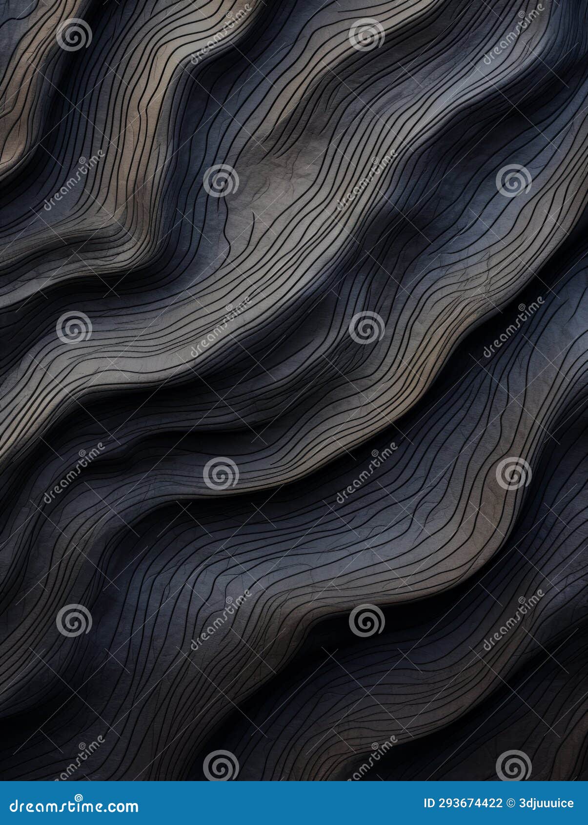Bark Creative Abstract Wavy Texture. Stock Illustration - Illustration ...
