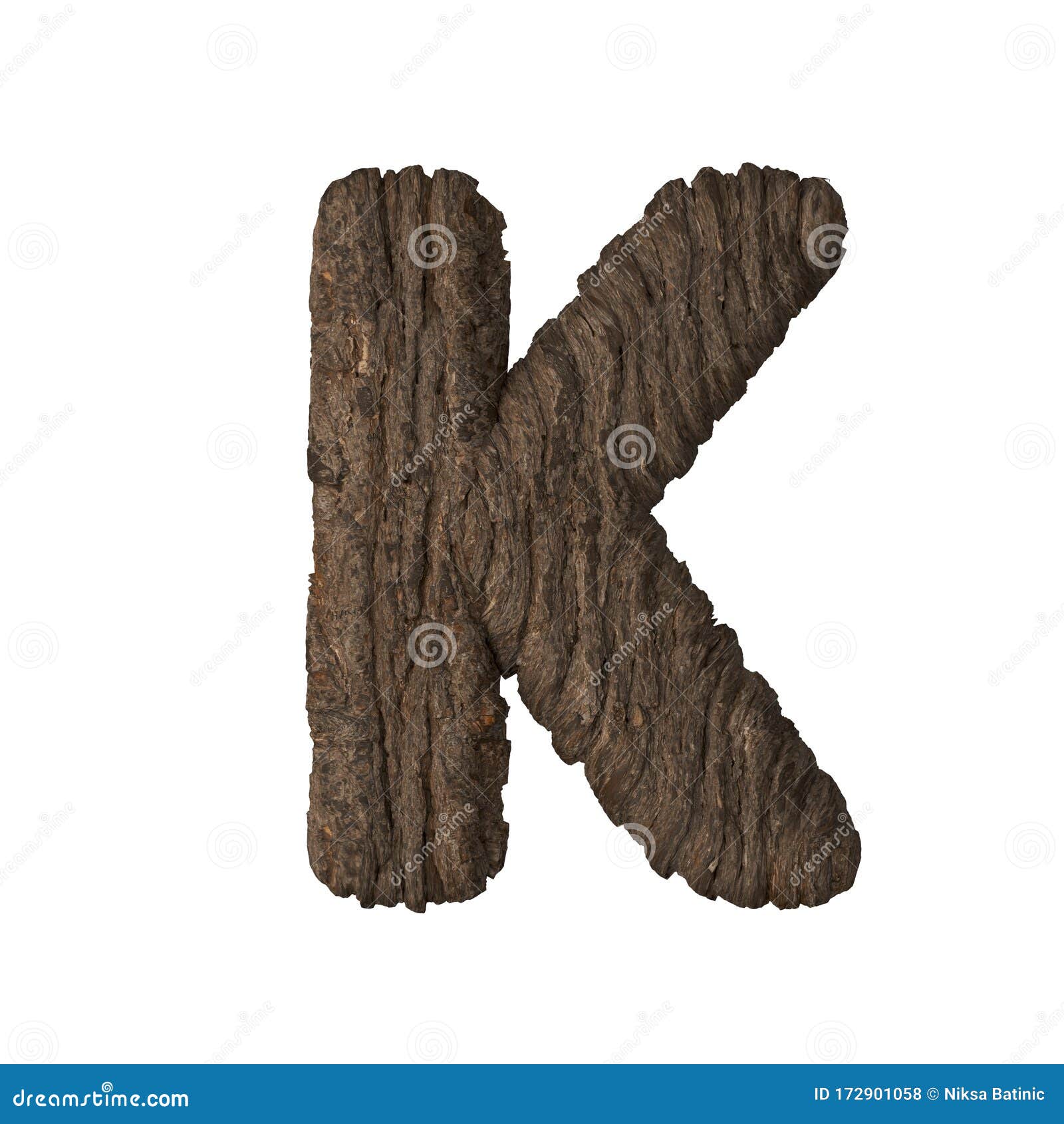 Bark letter K stock illustration. Illustration of walnut - 172901058