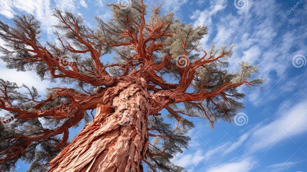 Bark red cedar tree stock photo. Image of ecosystem - 336127526