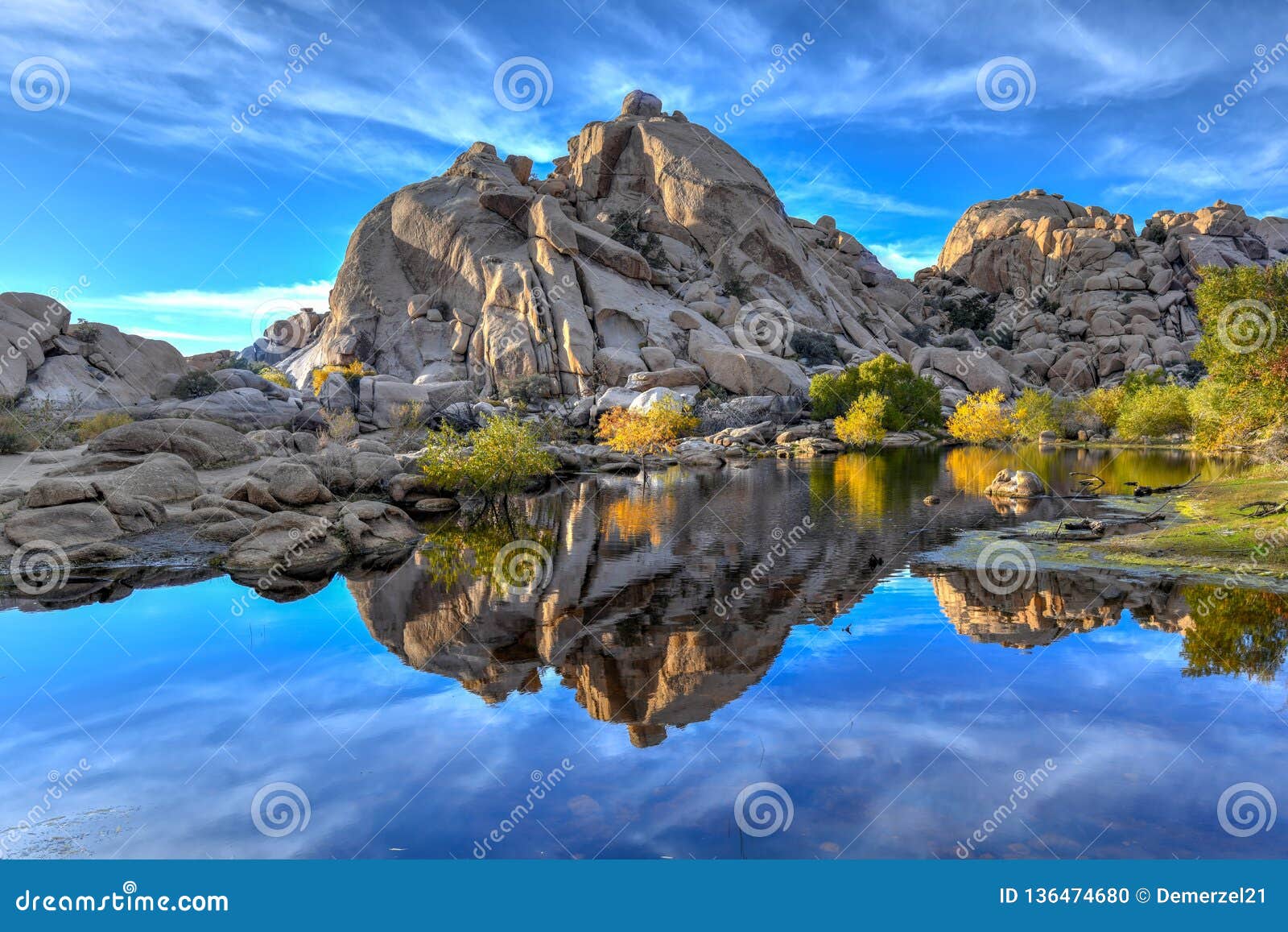 Barker Dam - Joshua Tree National Park Stock Photo - Image of ...