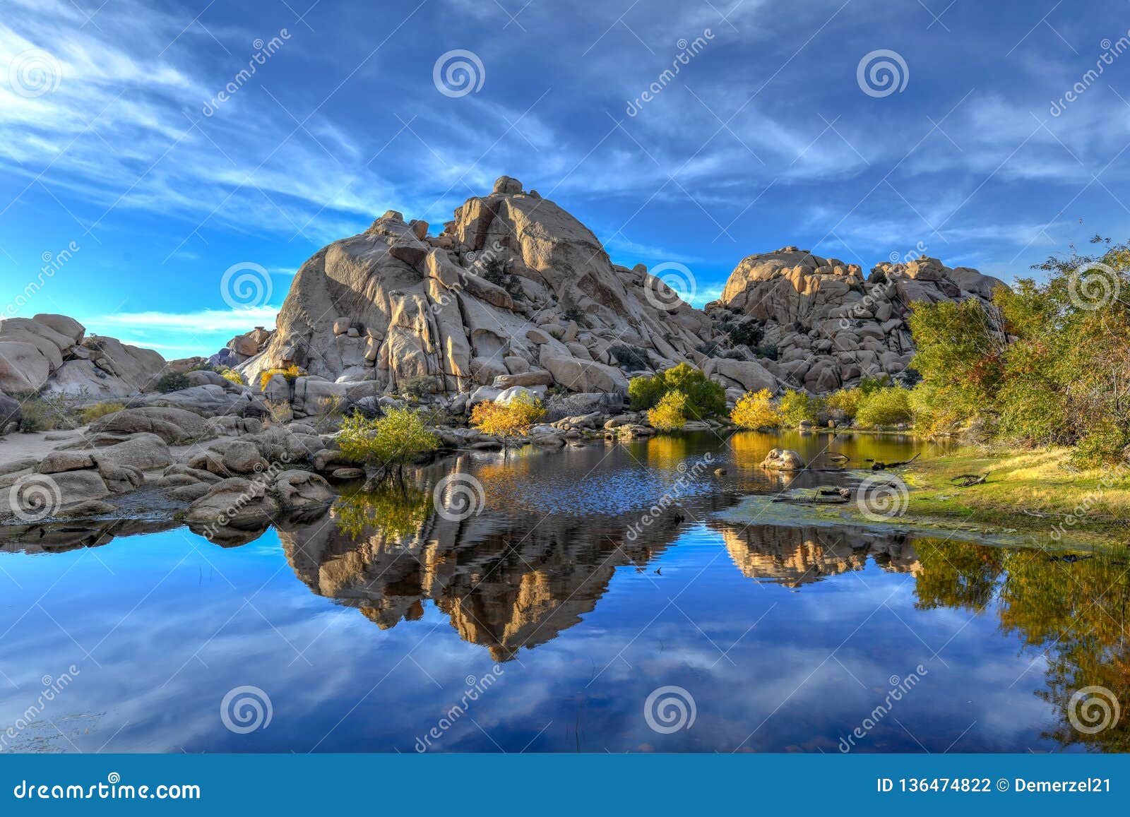 Barker Dam - Joshua Tree National Park Stock Photo - Image of hill ...