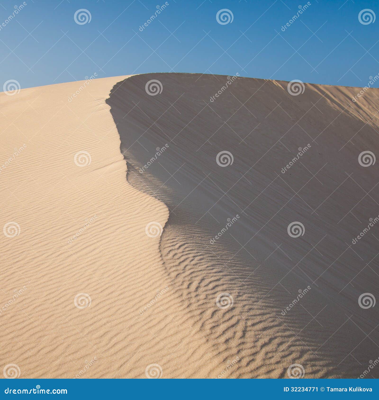 Barkhan Dune, Evening Light Stock Image - Image of desert, arid: 32234771