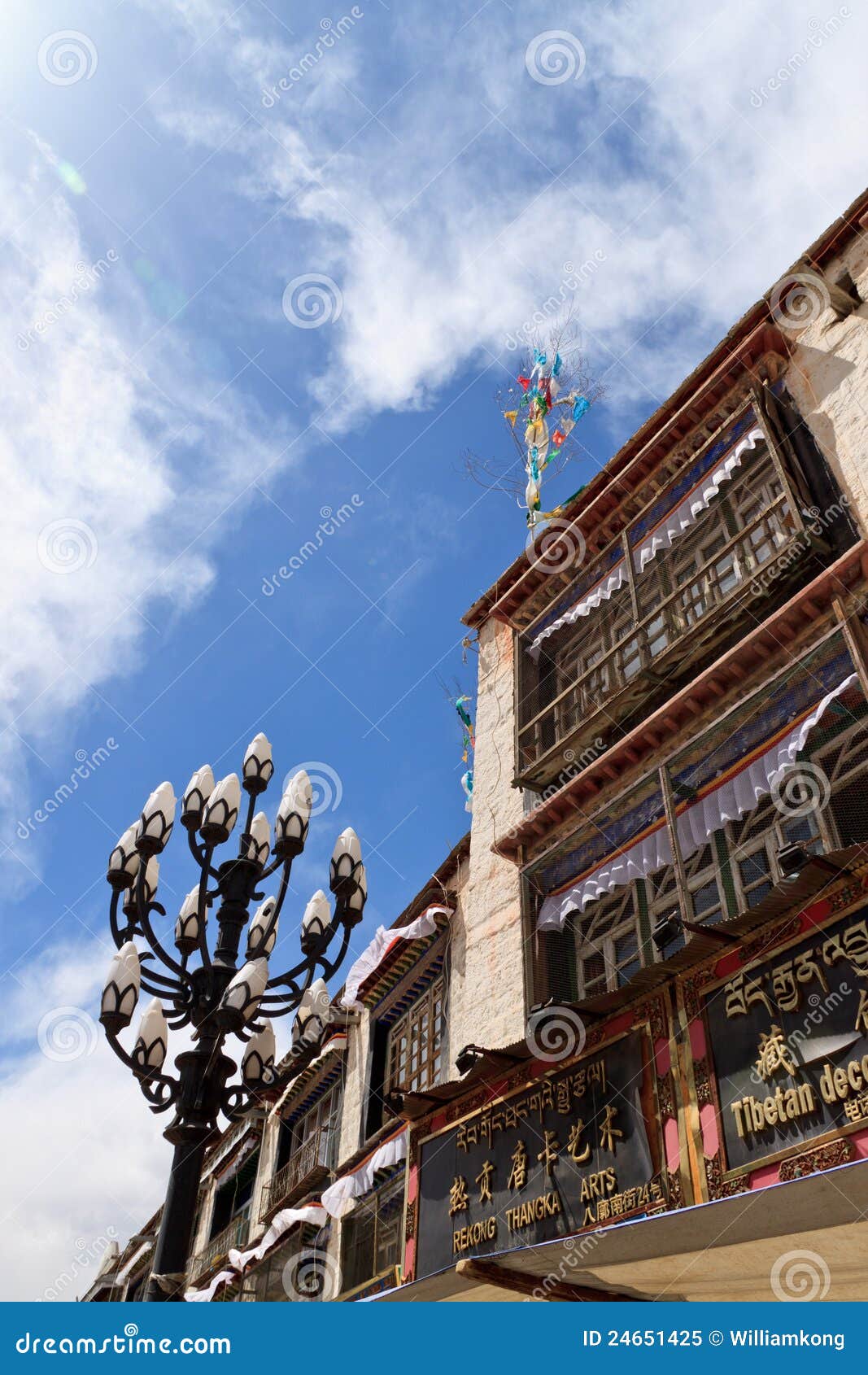 Barkhor Street, Lhasa editorial image. Image of blue - 24651425