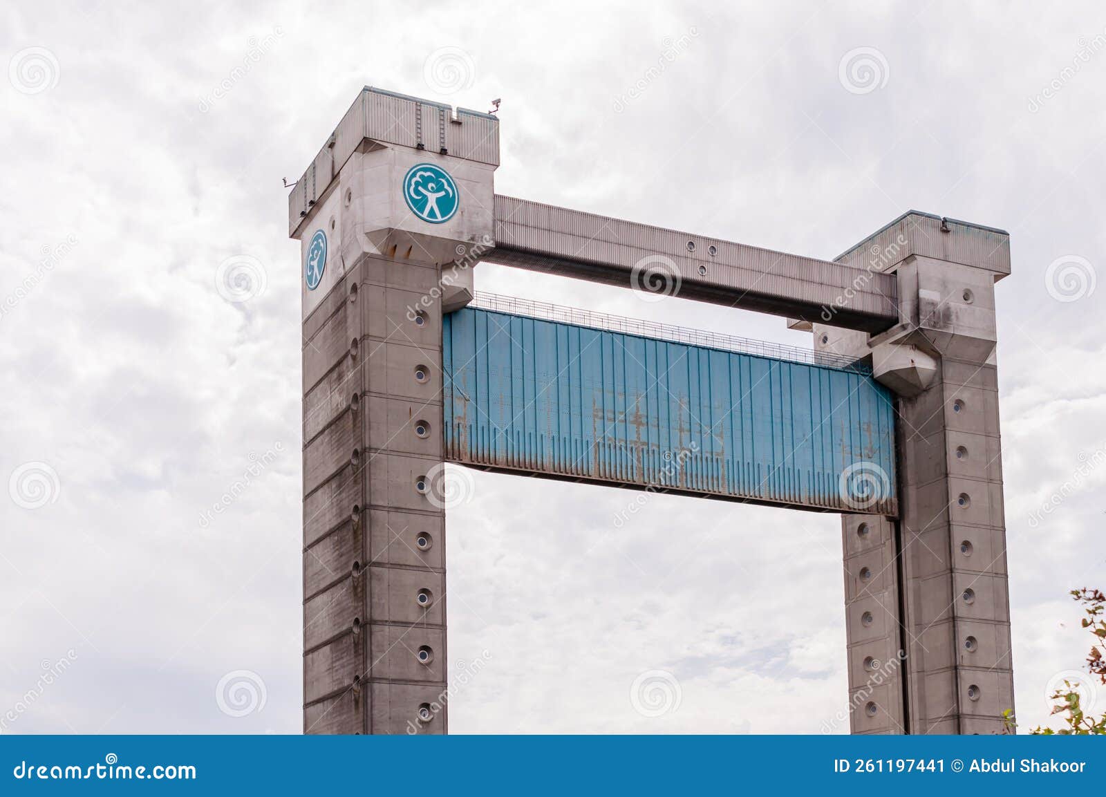 Barking Creek Barrier a Flood Barrier Editorial Photo - Image of ...