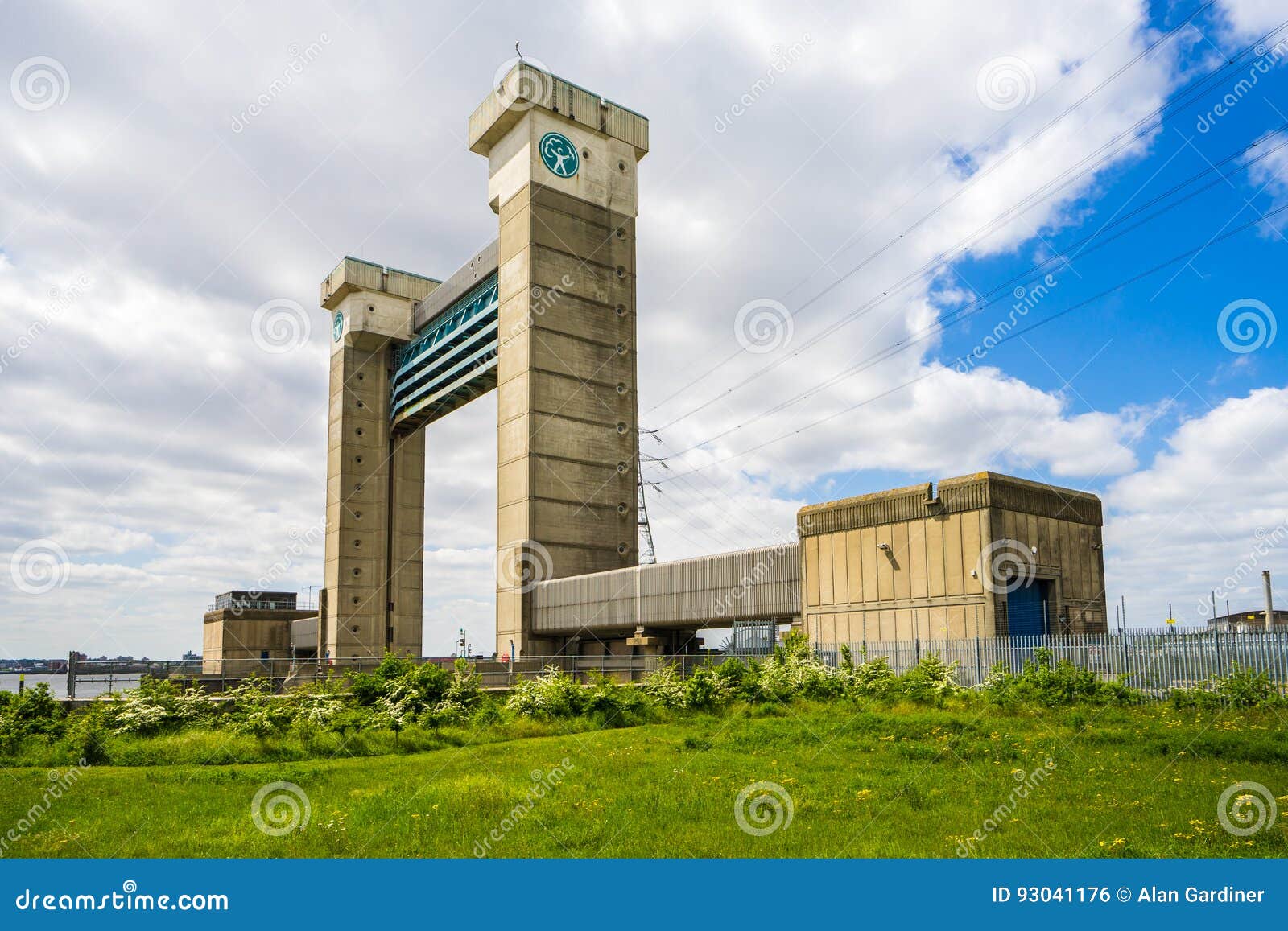Barking Creek Flood Barrier Stock Photo - Image of london, prevention ...