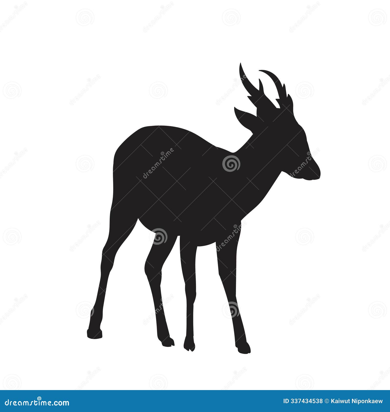 Barking Deer Icon On White Background. Barking Deer Logo. Vector ...