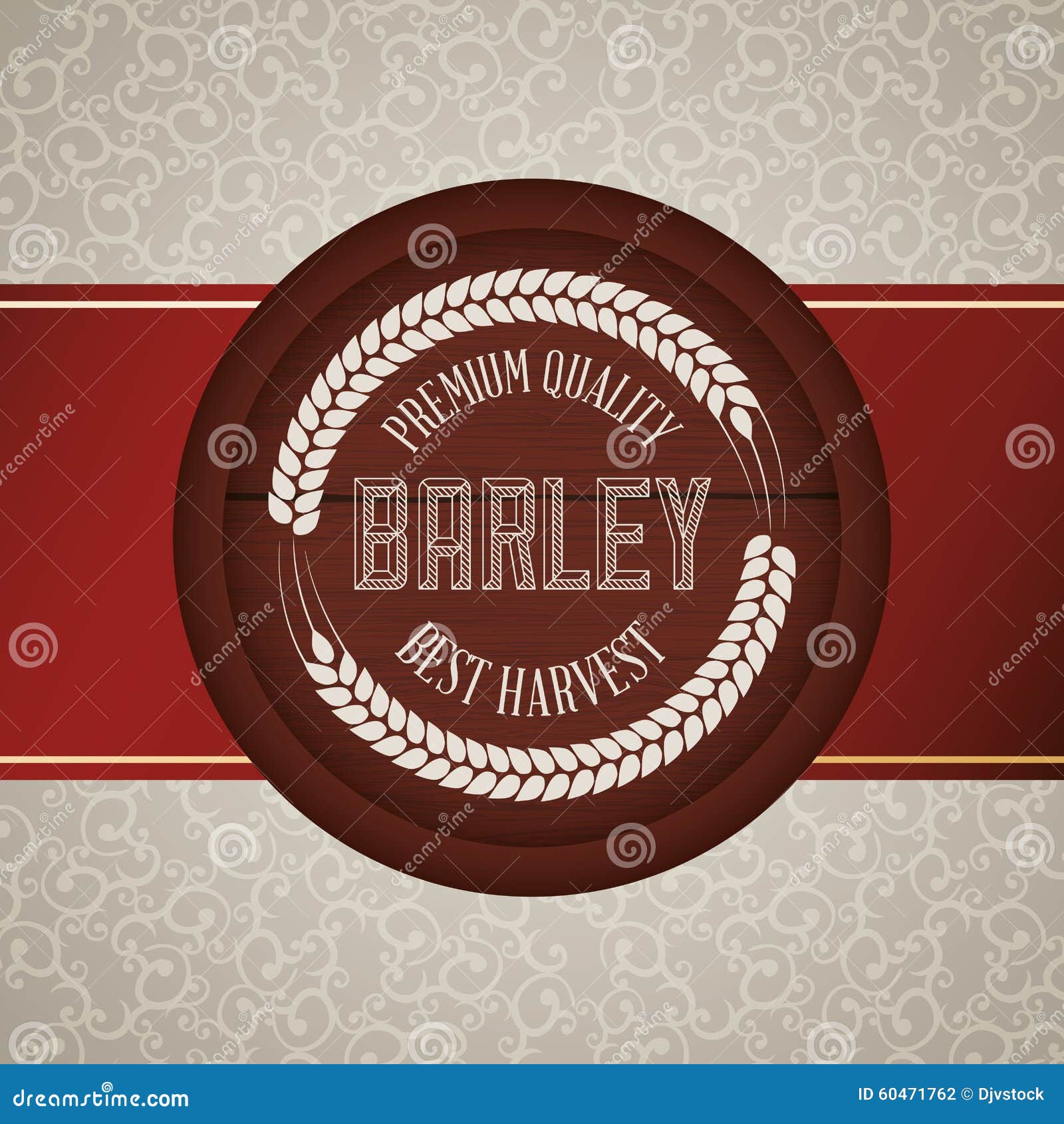 Barley design stock vector. Illustration of cereal, barley - 60471762