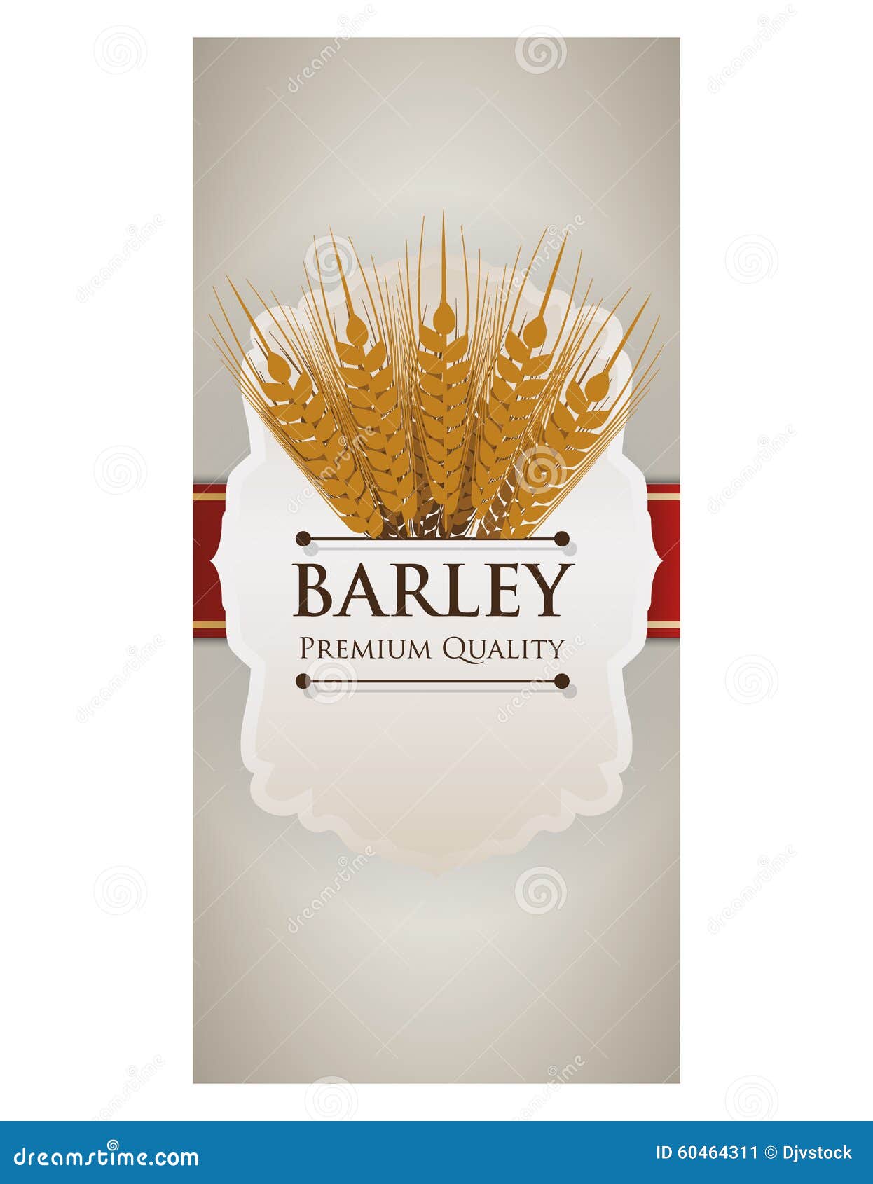 Barley design stock vector. Illustration of cereal, agriculture - 60464311