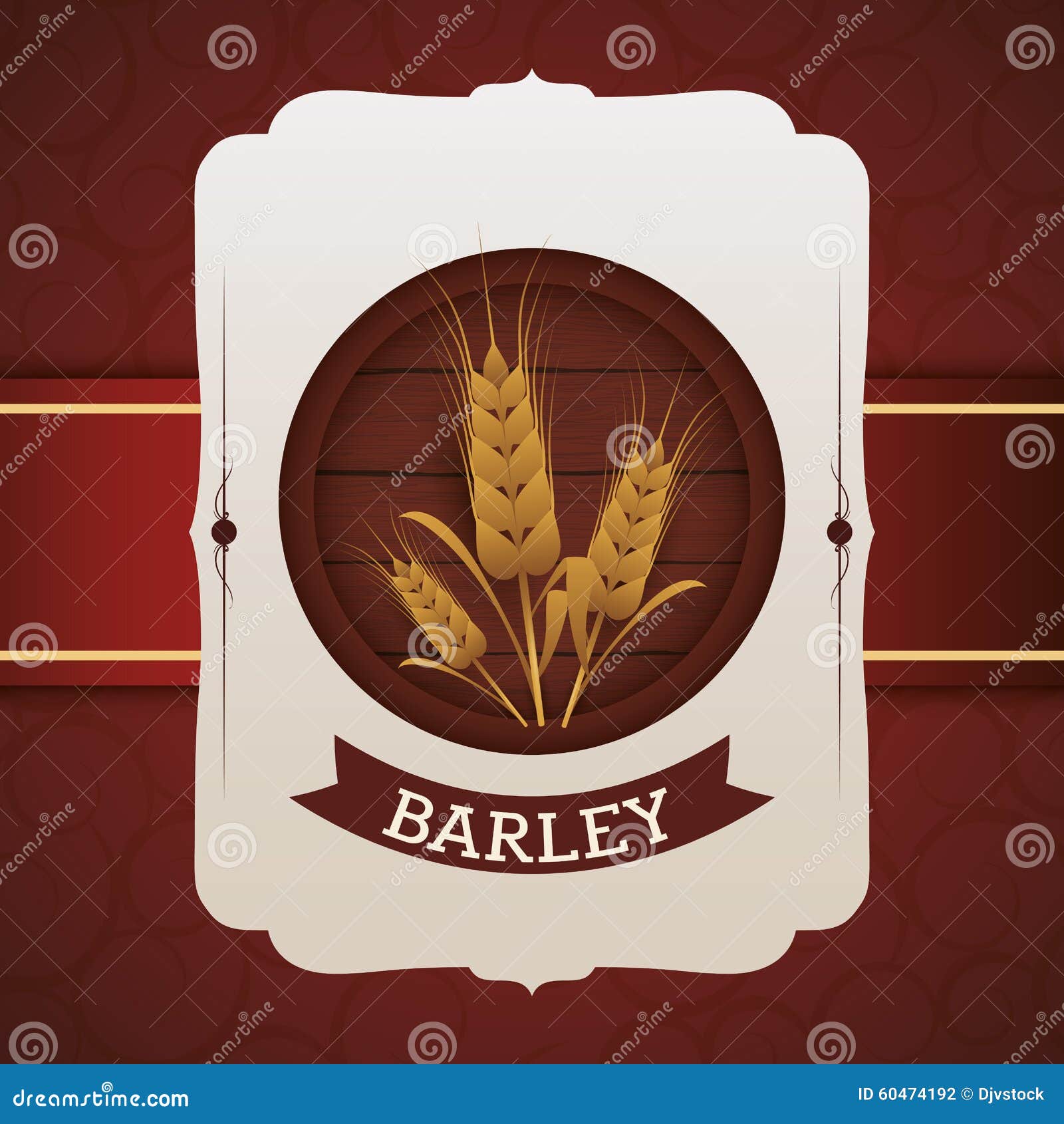 Barley design stock vector. Illustration of design, field - 60474192