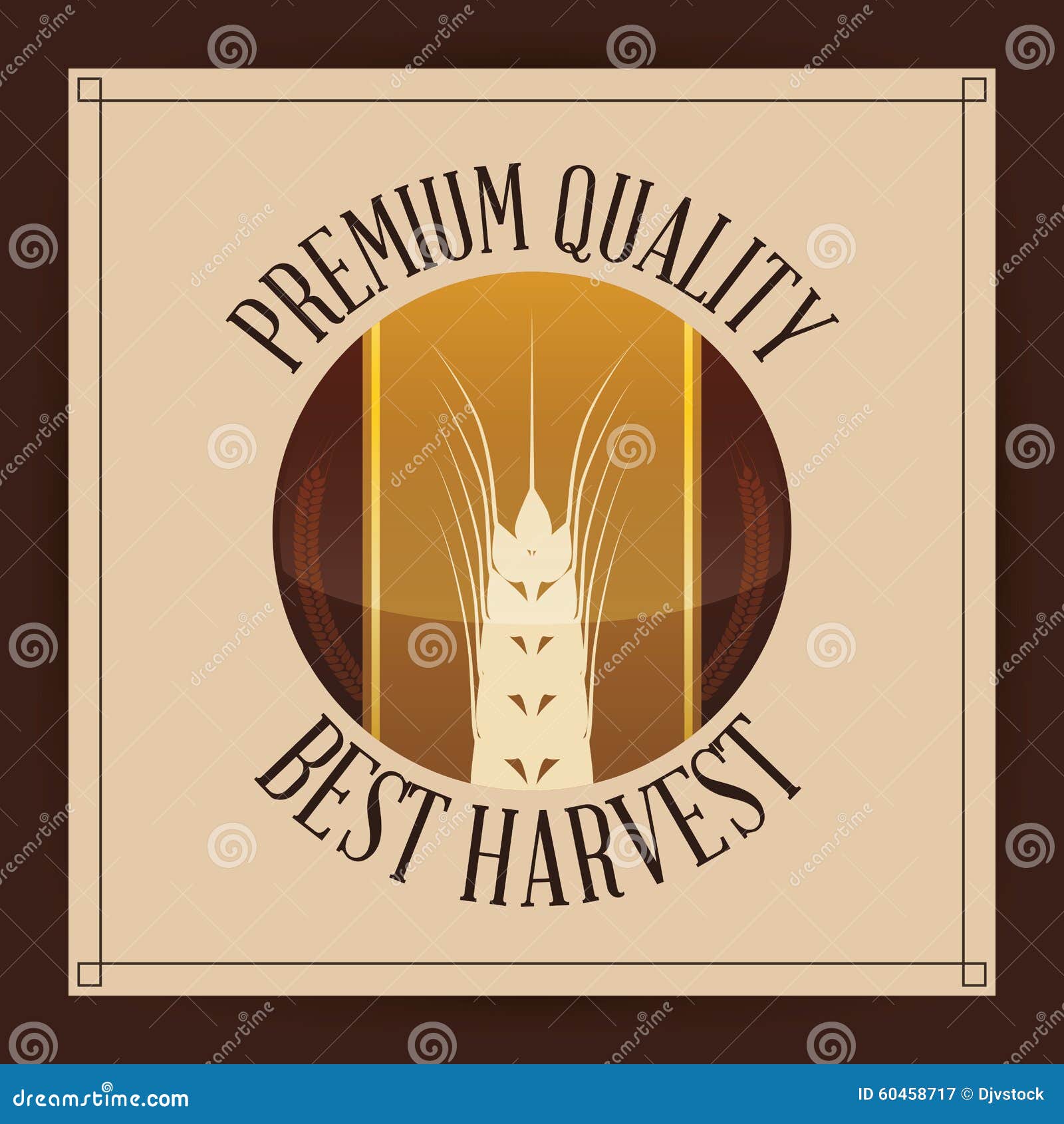 Barley design stock vector. Illustration of agriculture - 60458717