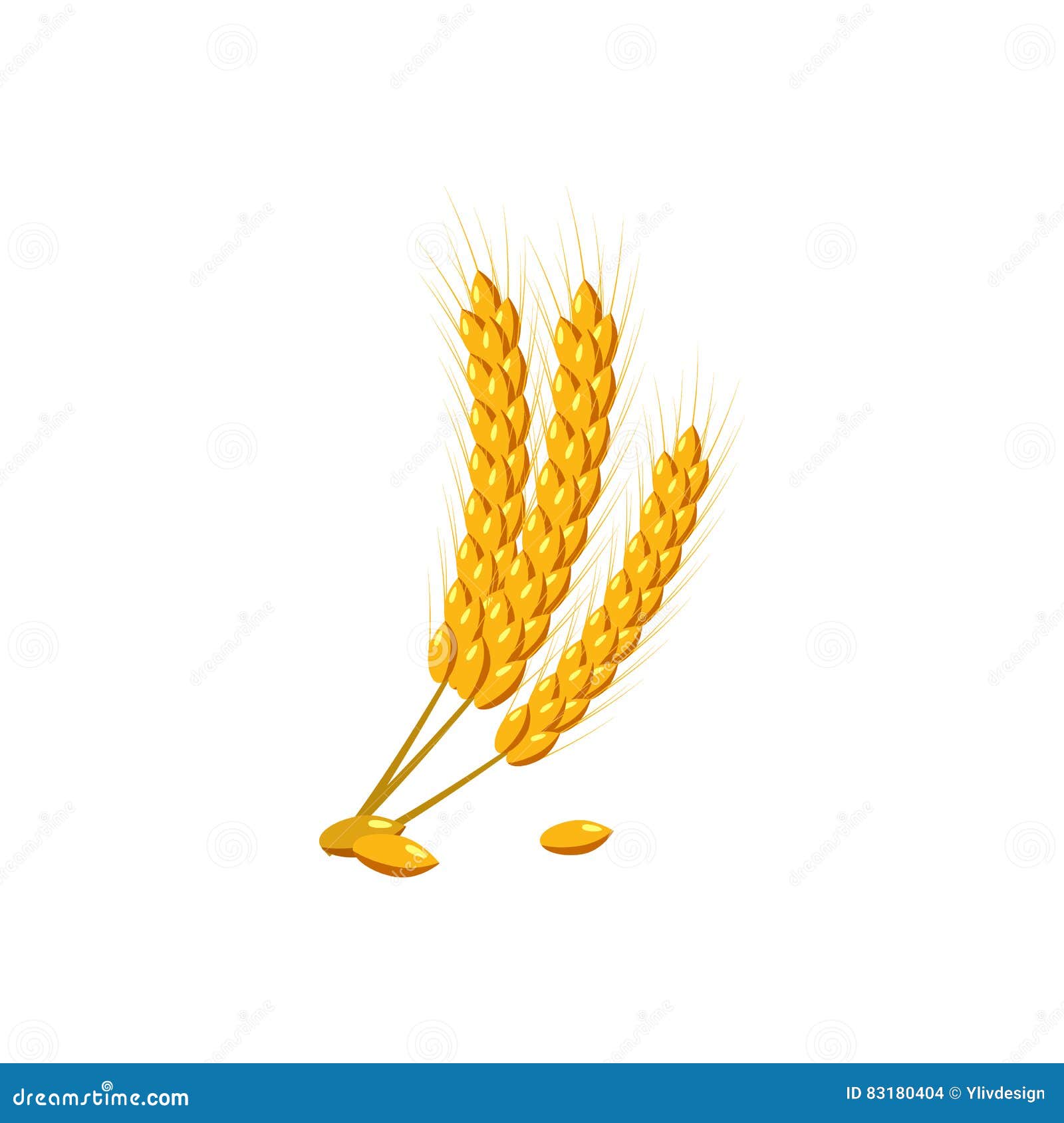 Barley Ear Icon, Cartoon Style Stock Vector - Illustration of plant ...
