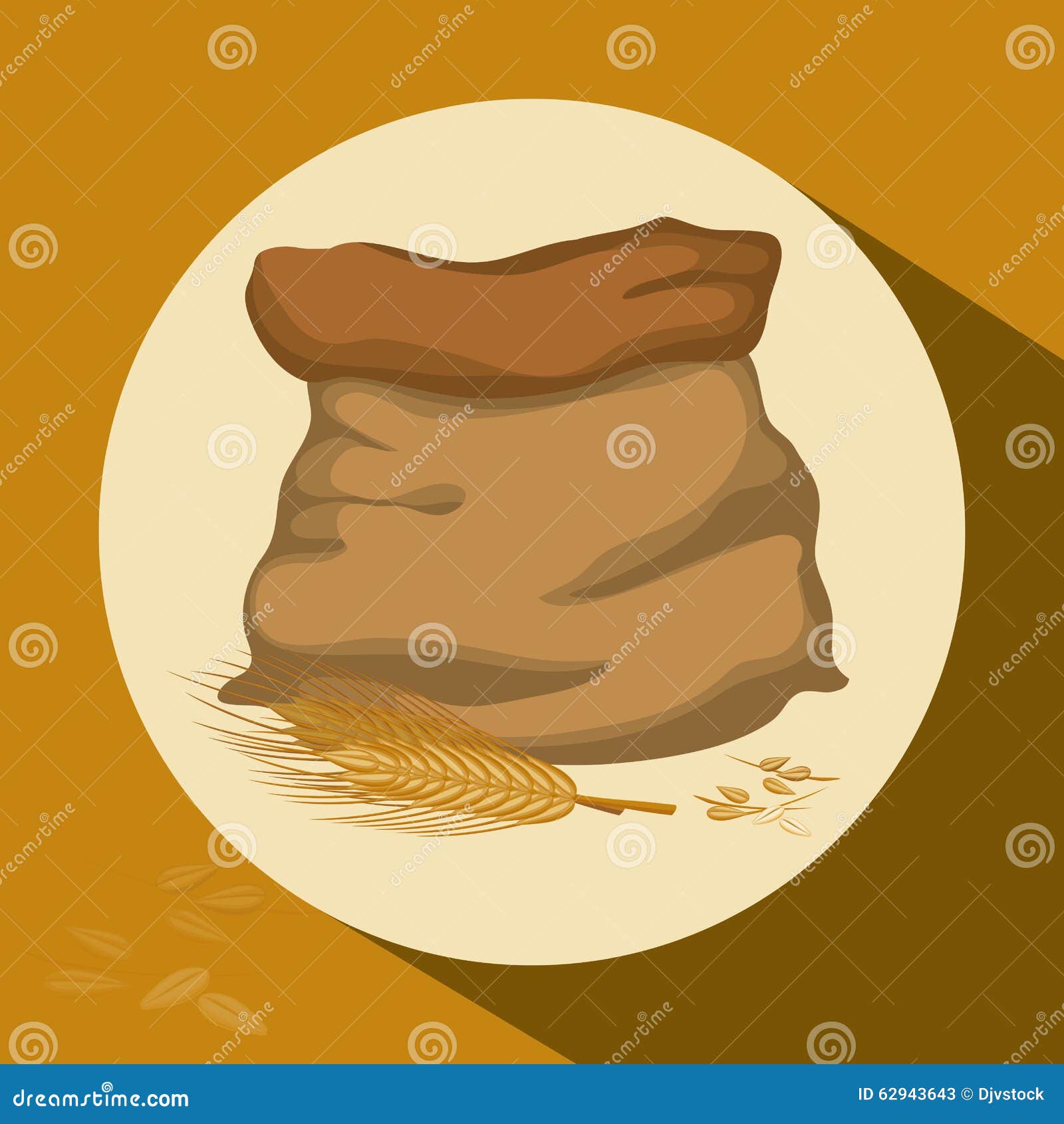 Barley grains design stock vector. Illustration of land - 62943643