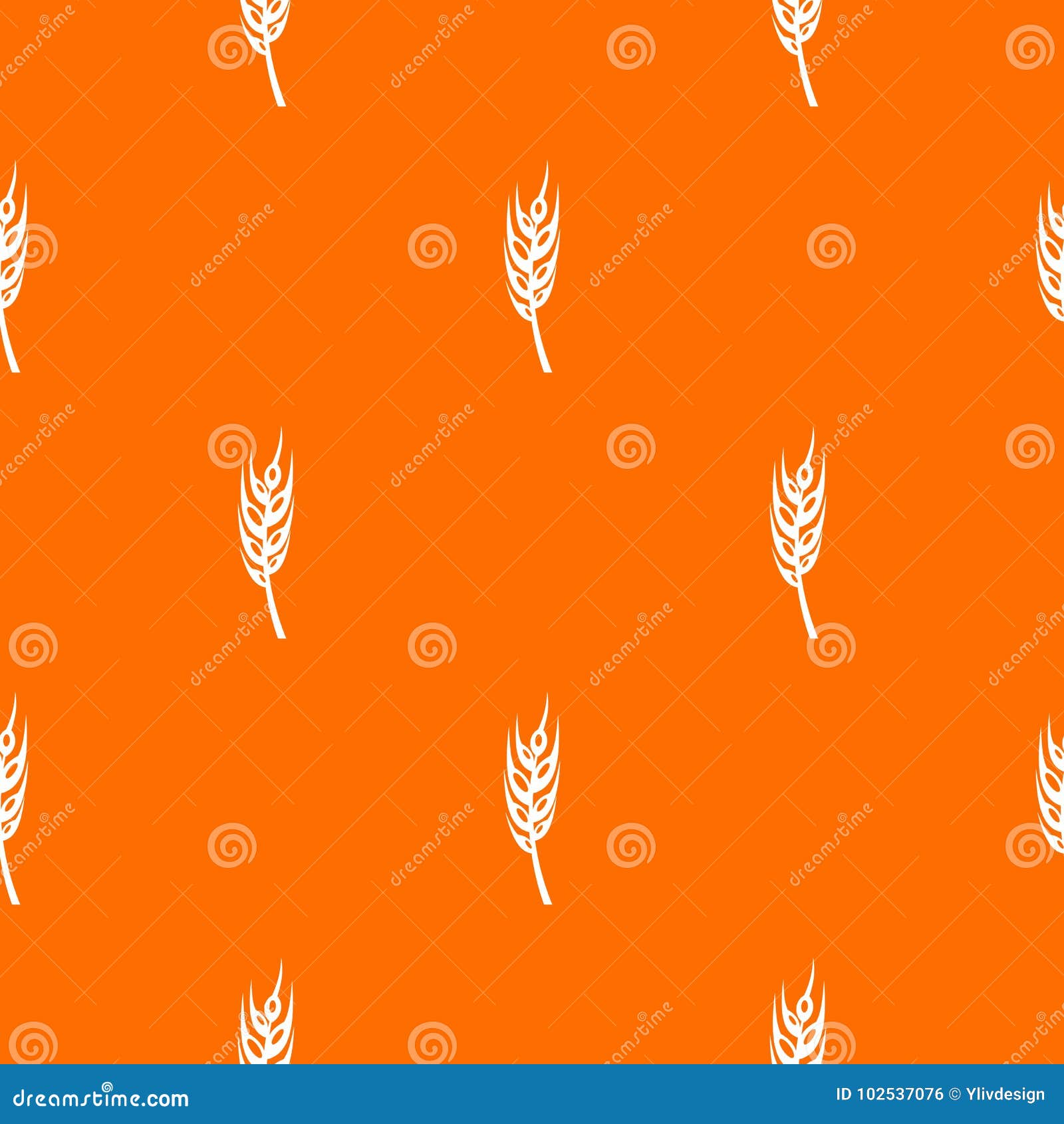 Barley Spike Pattern Seamless Stock Vector - Illustration of barley ...