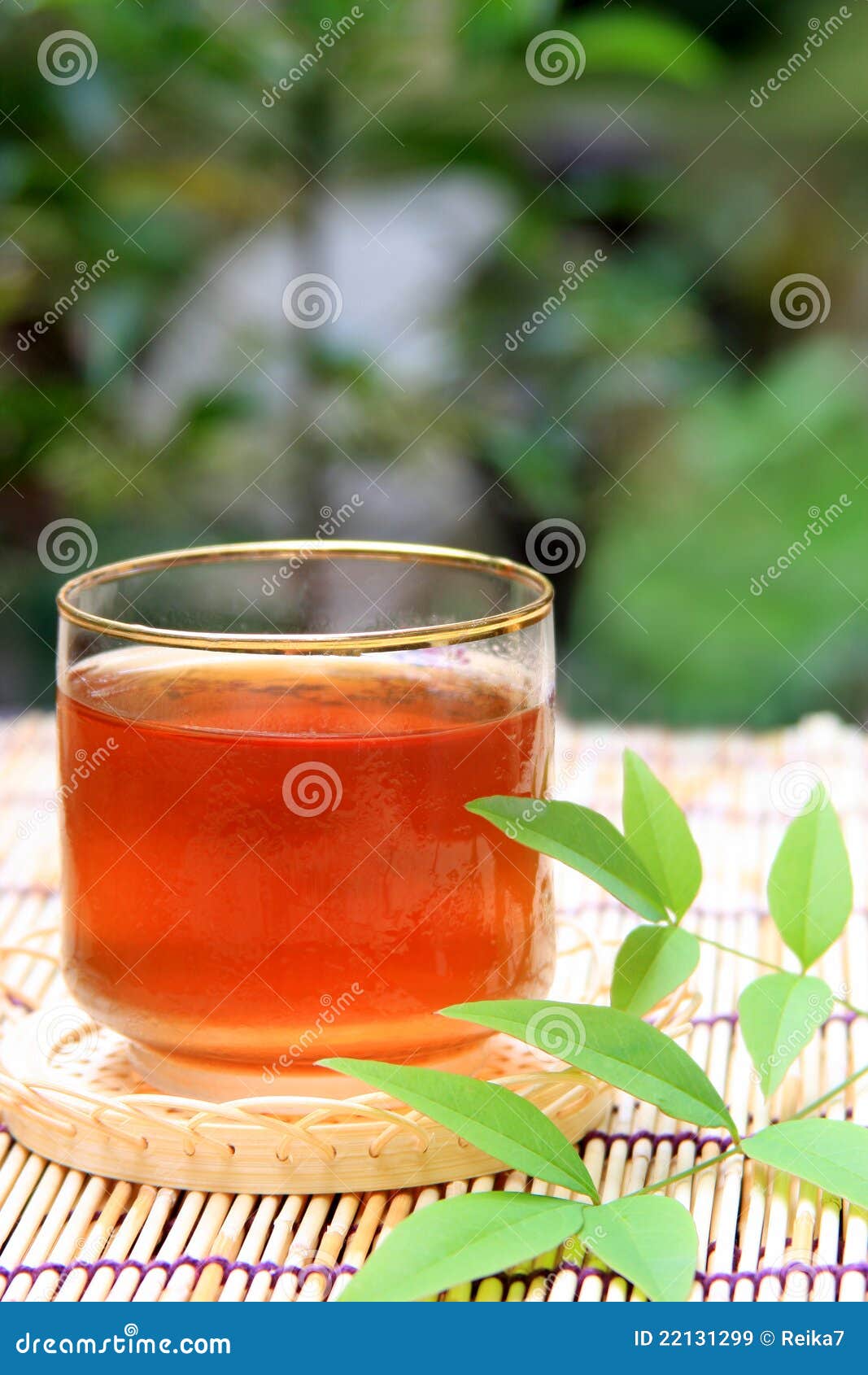 Barley tea stock image. Image of barley, cold, bamboo - 22131299