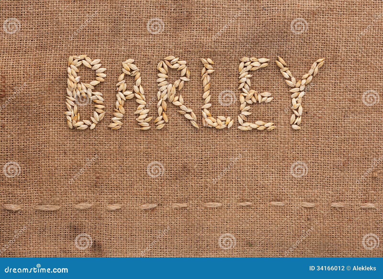 Barley Word Written on Sackcloth Stock Photo - Image of inscription ...