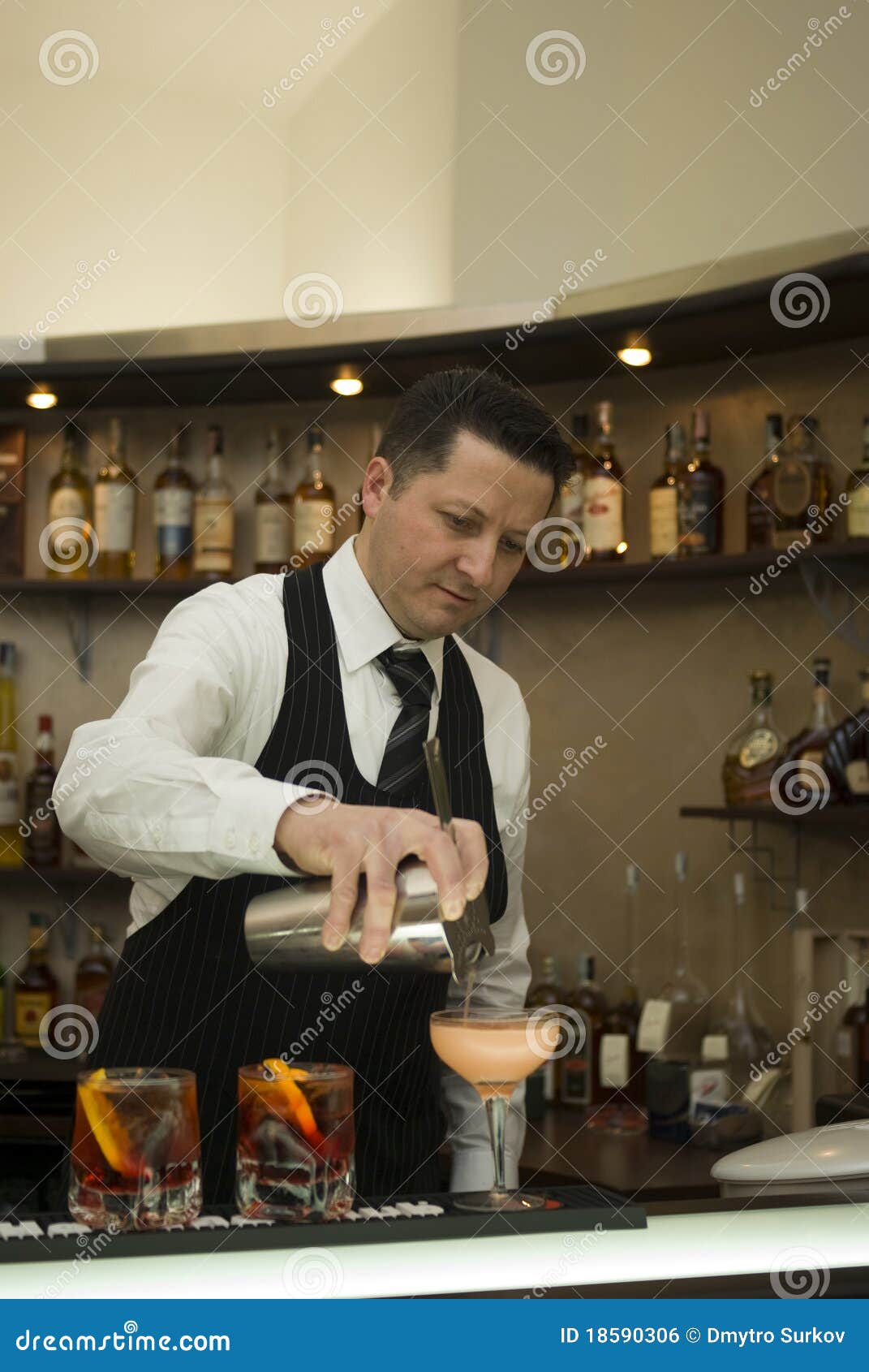 Barman stock photo. Image of employment, gentleman, occupation - 18590306