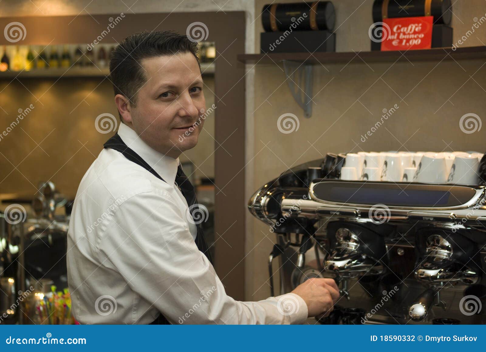 Barman stock photo. Image of cafe, bartender, drinking - 18590332