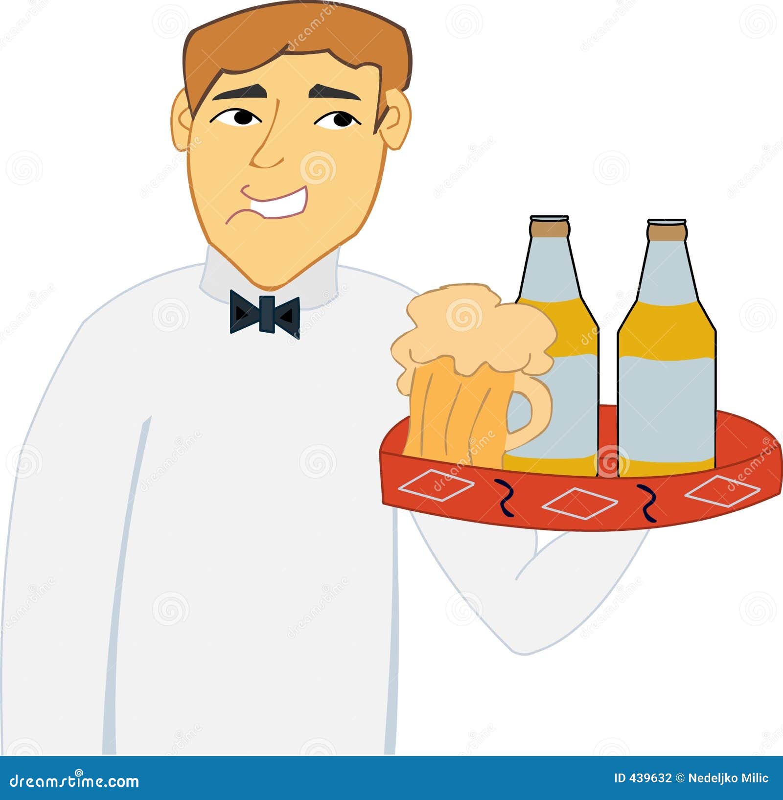 Barman stock illustration. Illustration of cartoon, welcome - 439632