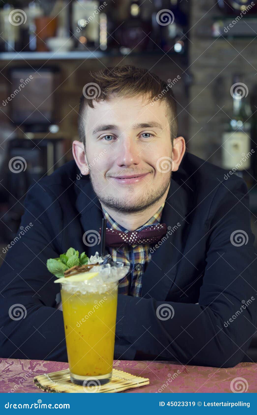 Barman image stock. Image du bouteilles, barman, réception - 45023319