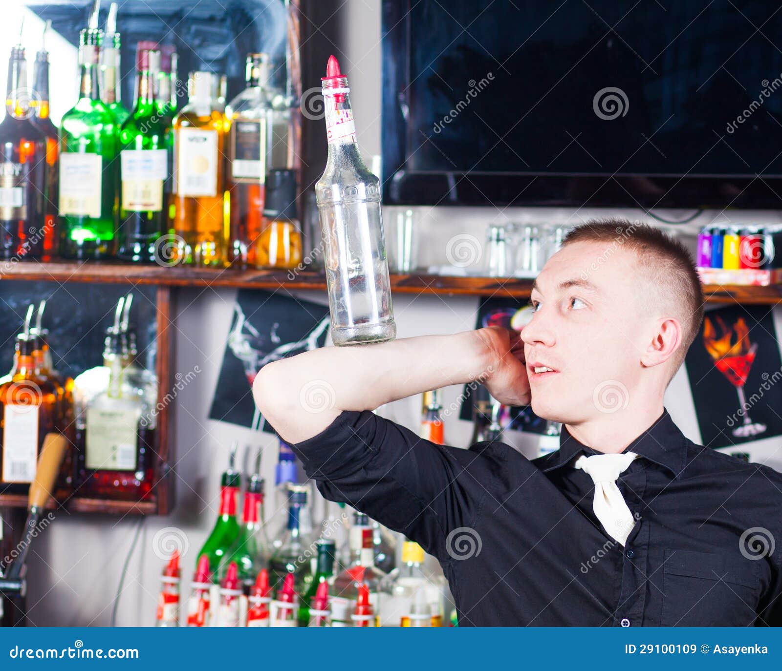 Barman in action stock image. Image of happy, alcohol - 29100109