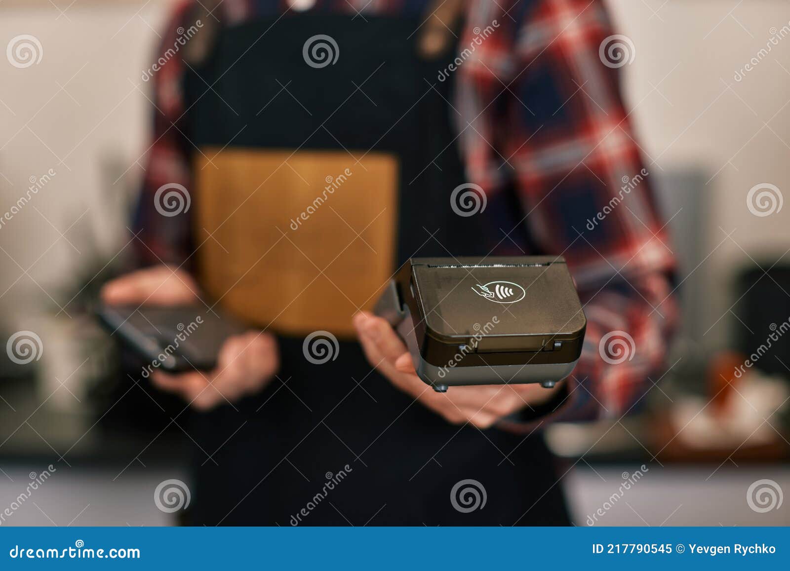 Barista Using Nfs Technology To Process and Acquire Credit Card ...