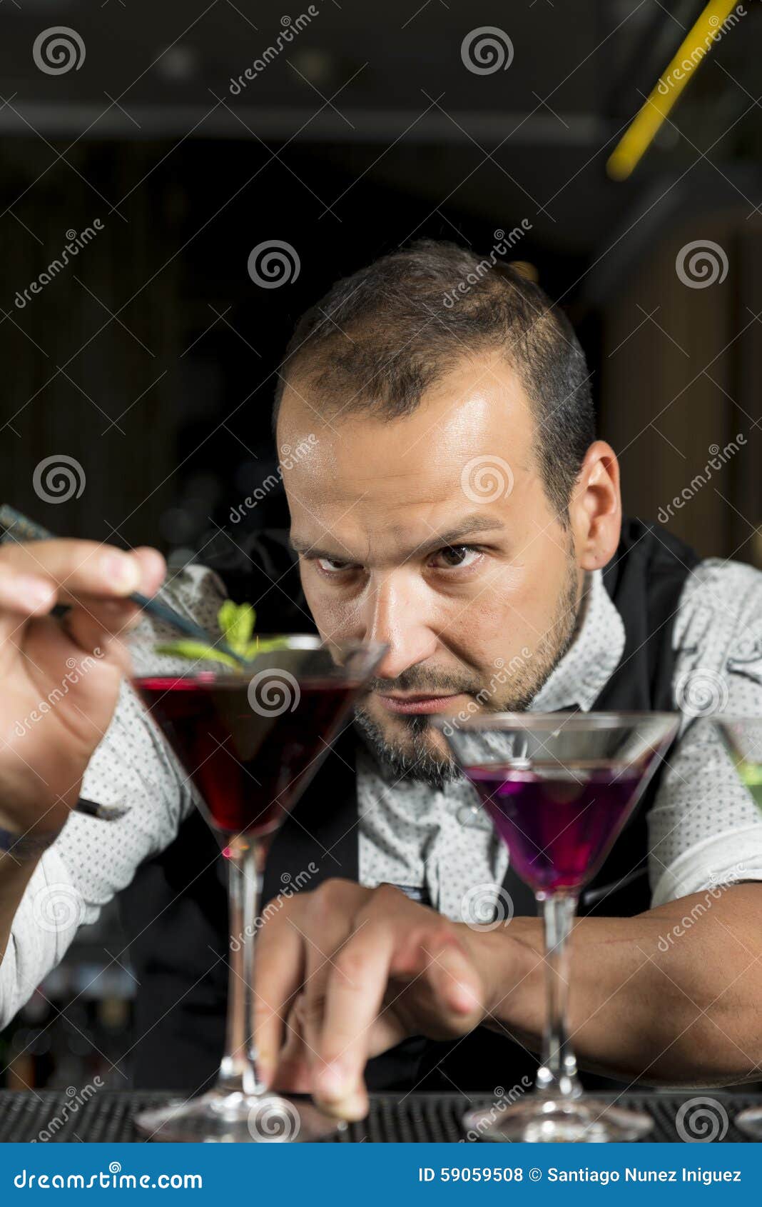 Barman is Making a Cocktail Stock Photo - Image of cocktail, occupation ...
