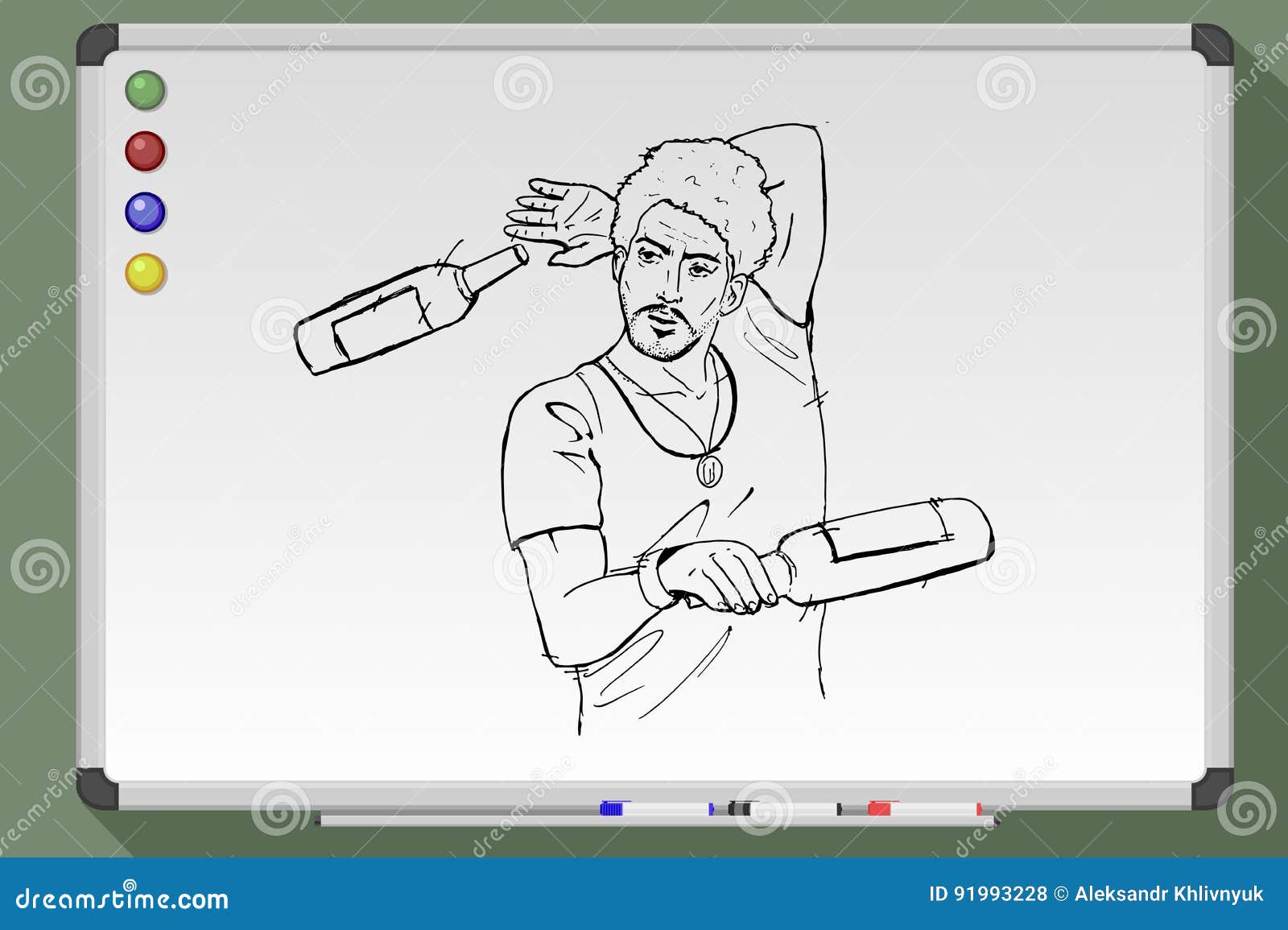 Barman in work stock illustration. Illustration of syrup - 91993228