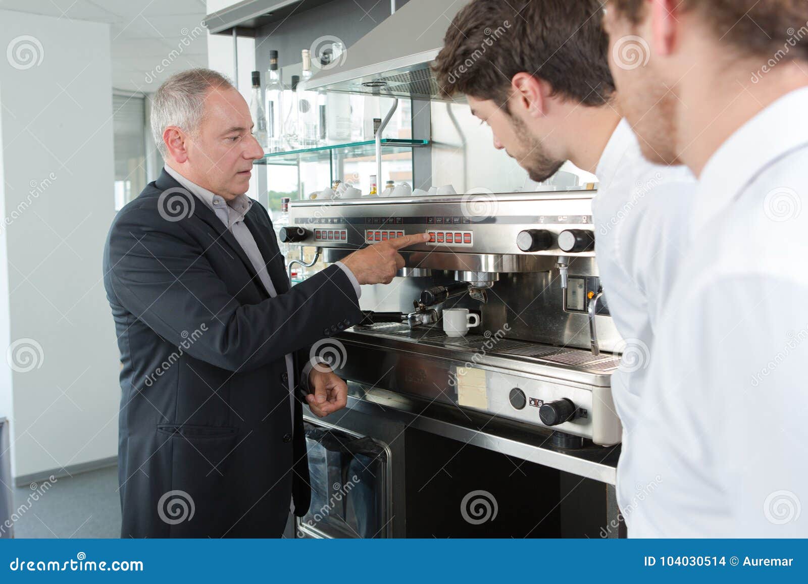 Barmen Students Learning How To Properly Make Coffee Stock Photo ...