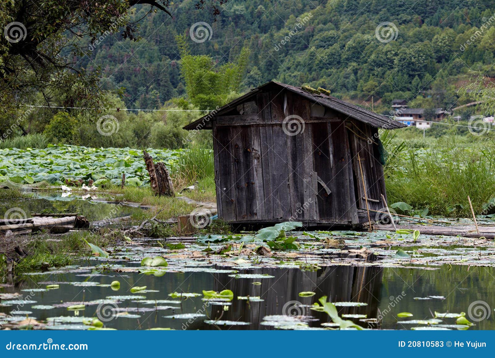 Barn stock image. Image of barn, china, water, asia, tengchong - 20810583