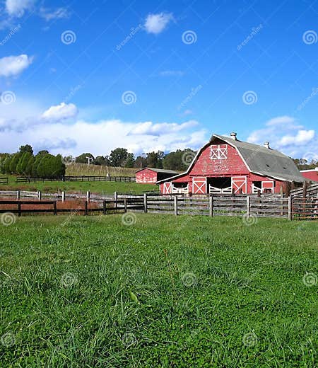 Barn stock image. Image of field, barn, farm, green, clouds - 37647