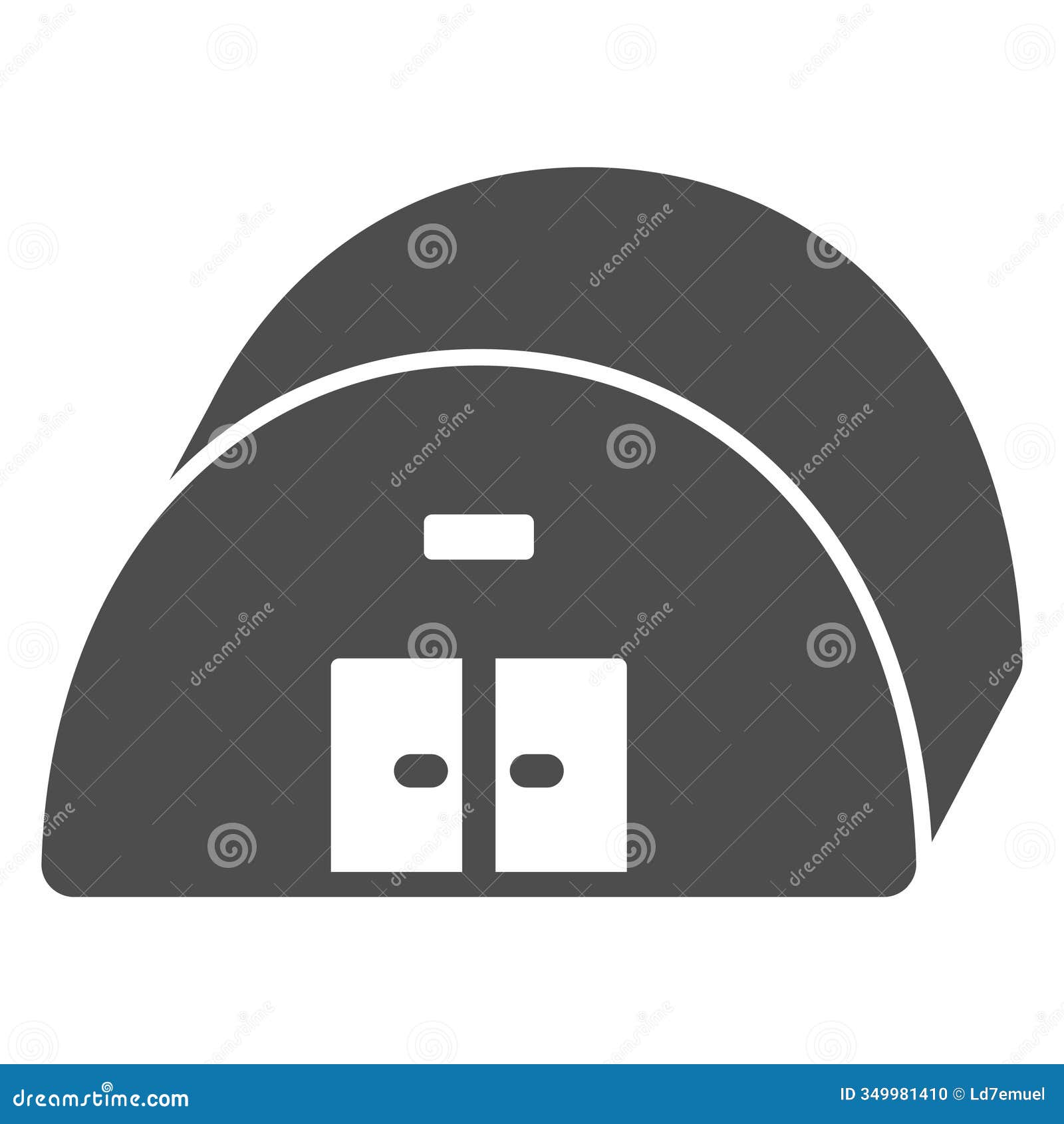 Barn for Grain Storage Solid Icon, Wheat Production Concept. Vector ...