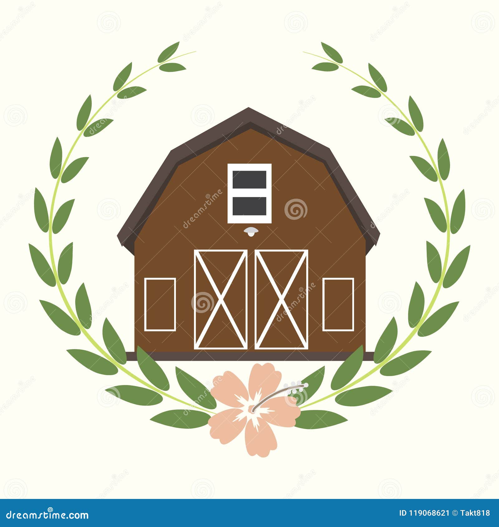 Barn Icon, Building Icon Illustration Stock Vector - Illustration of ...