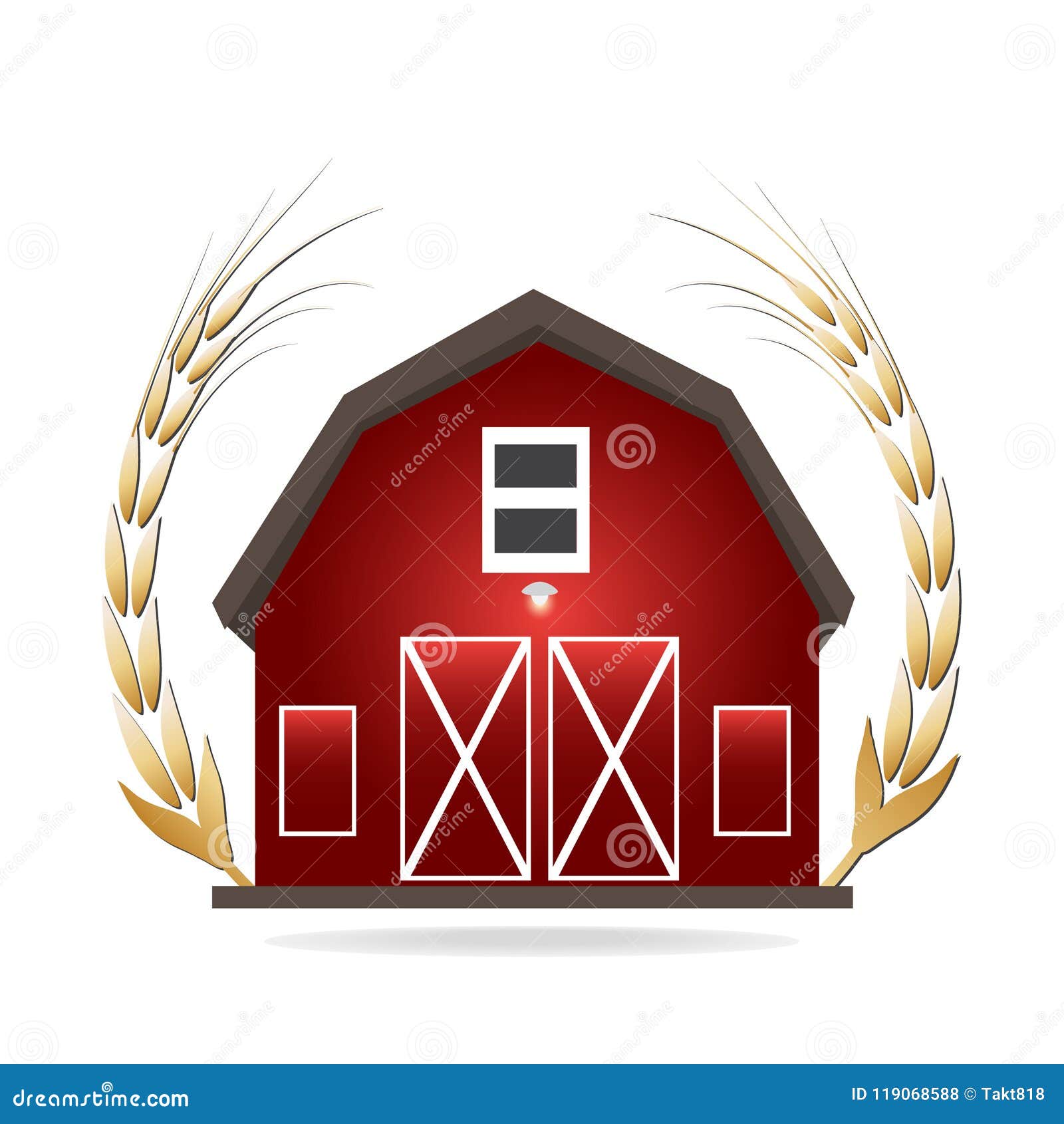 Barn Icon , Building Ivon Vector Illustration Stock Vector ...
