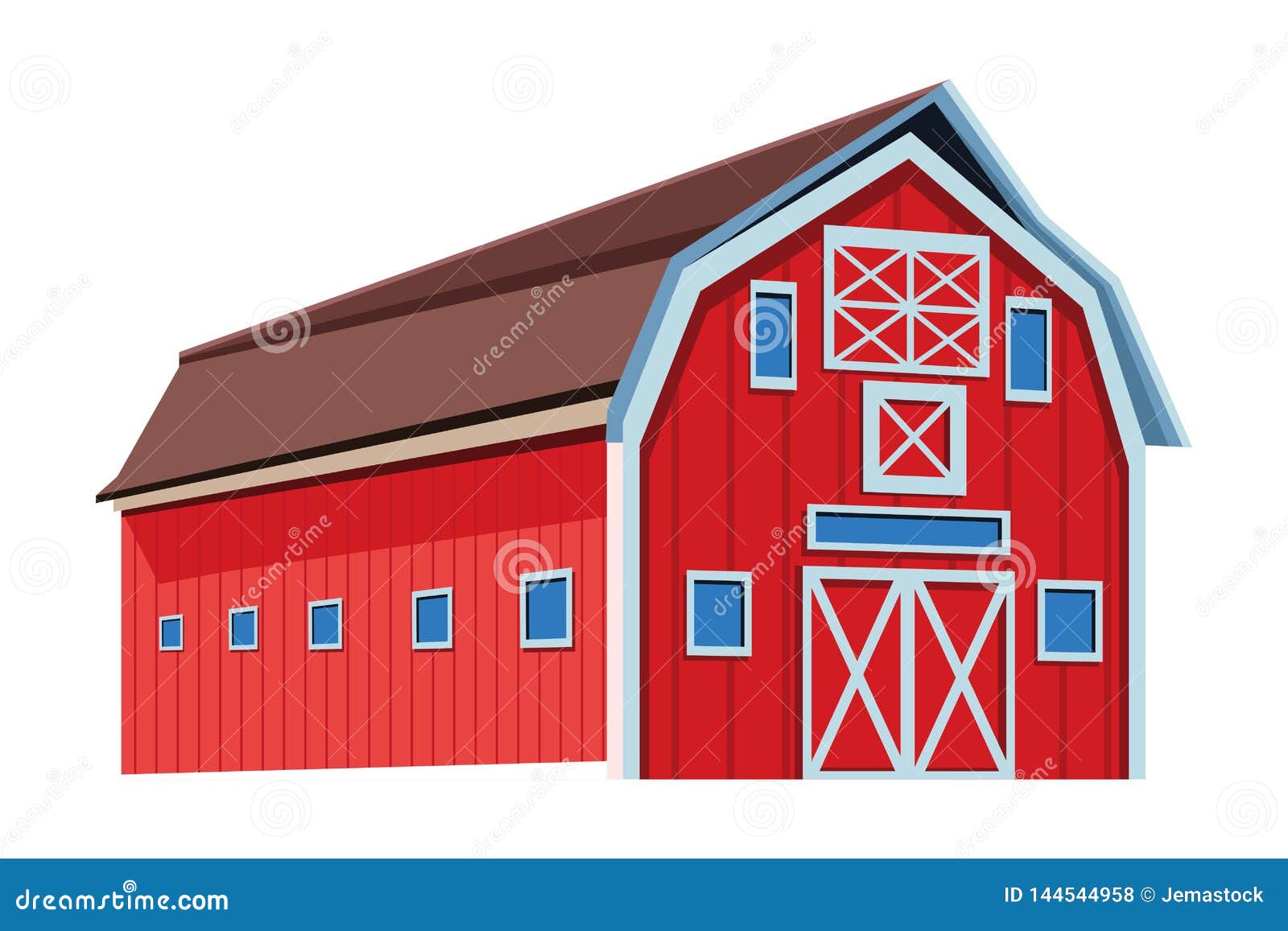 Barn icon cartoon stock vector. Illustration of farmer - 144544958