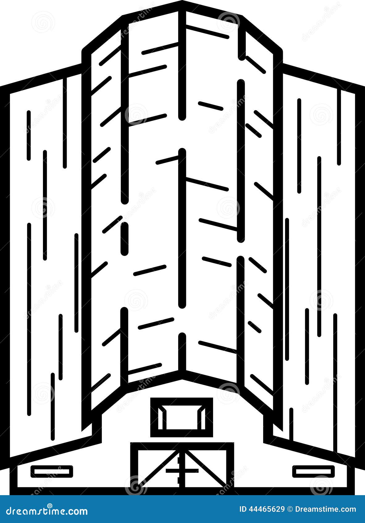 Barn Illustration - Clean Lines Stock Illustration - Illustration of ...