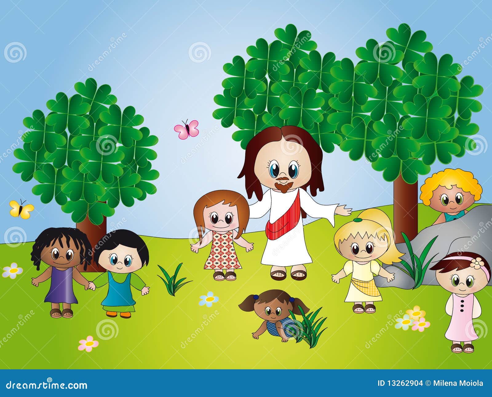 Barn jesus stock illustrationer. Illustration av kulört - 13262904