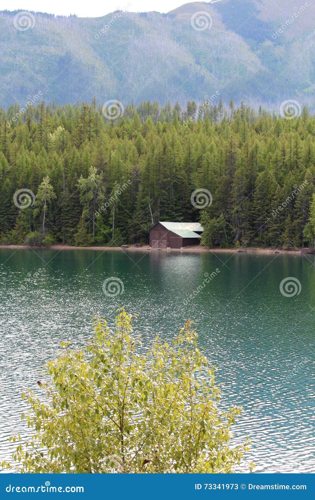 Barn on a lake stock image. Image of travel, water, scenery - 73341973