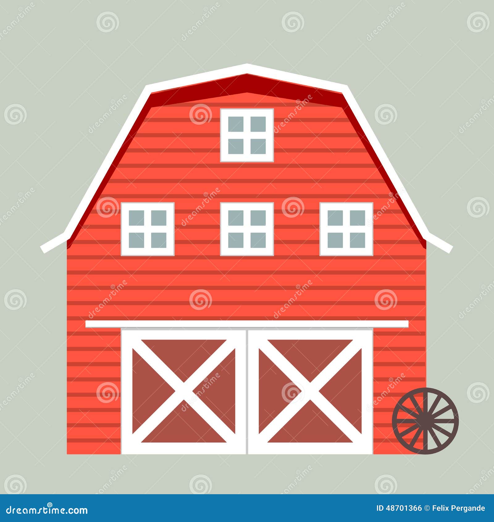 Barn stock illustration. Illustration of barn, farmland - 48701366