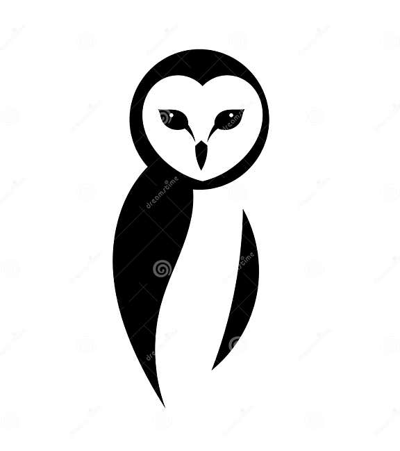 The barn owl logo design stock vector. Illustration of vector - 140015281