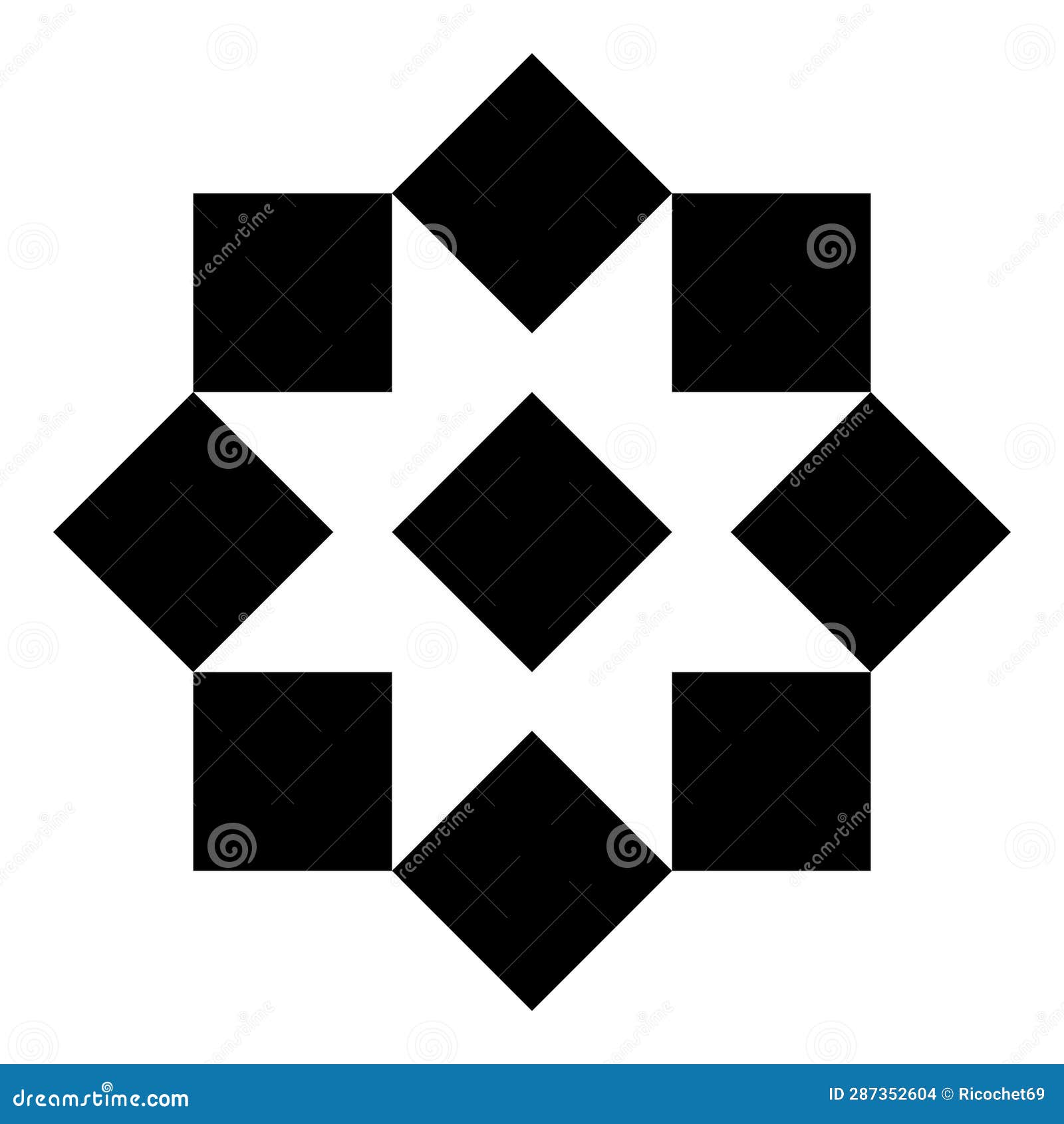 Barn quilt symbol icon stock illustration. Illustration of wooden ...