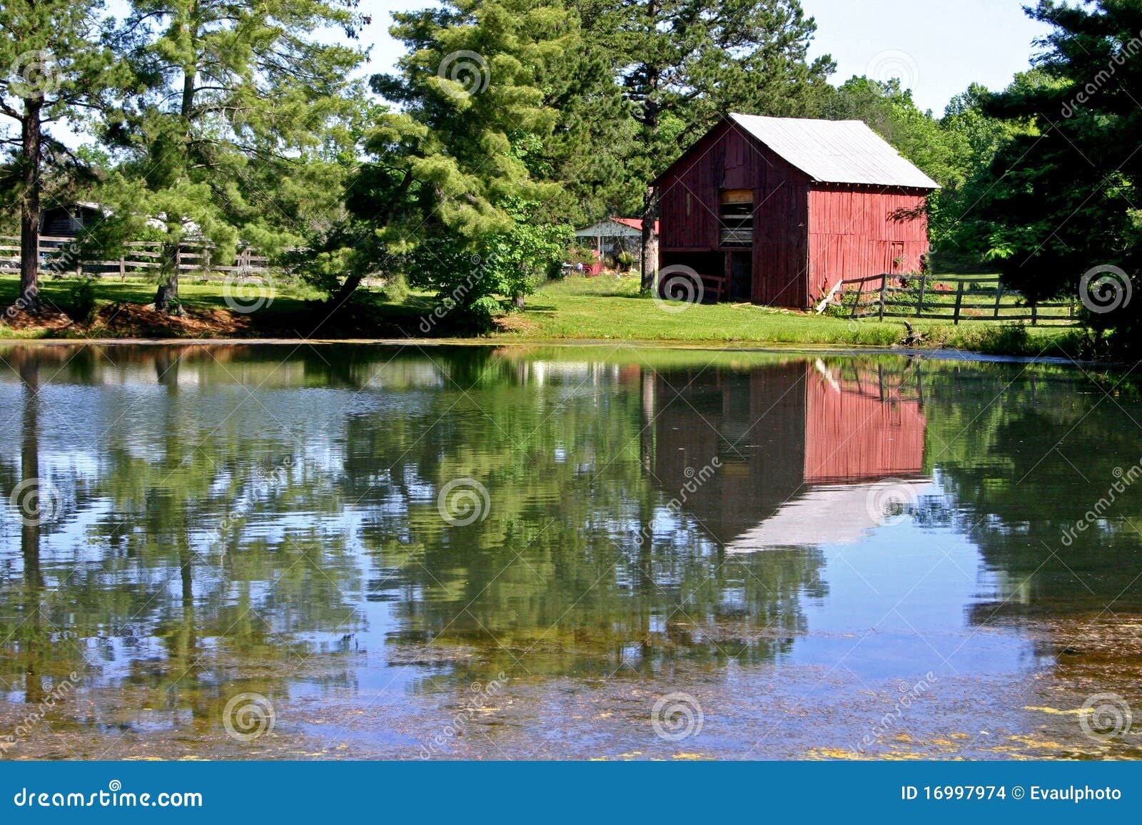 Barn Reflection stock photo. Image of agriculture, mirror - 16997974