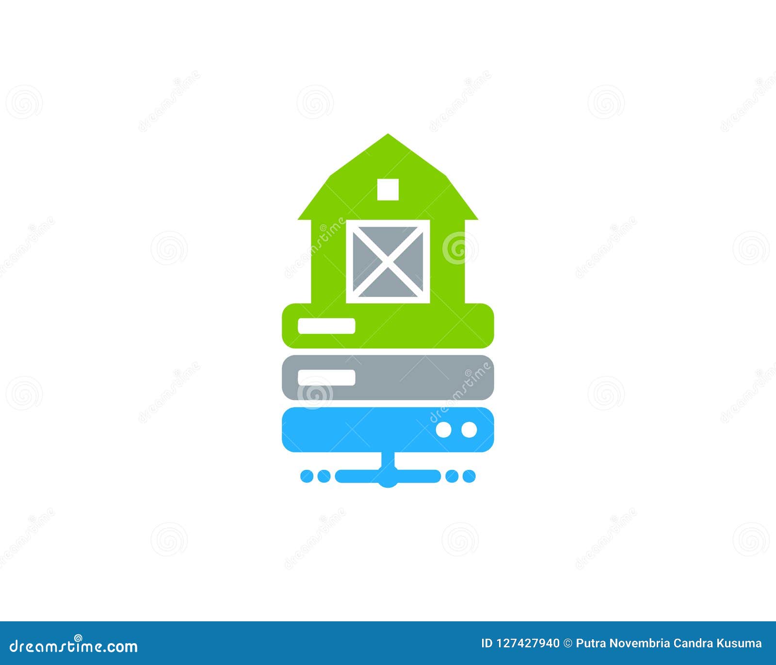 Barn Server Logo Icon Design Stock Vector - Illustration of abstract ...