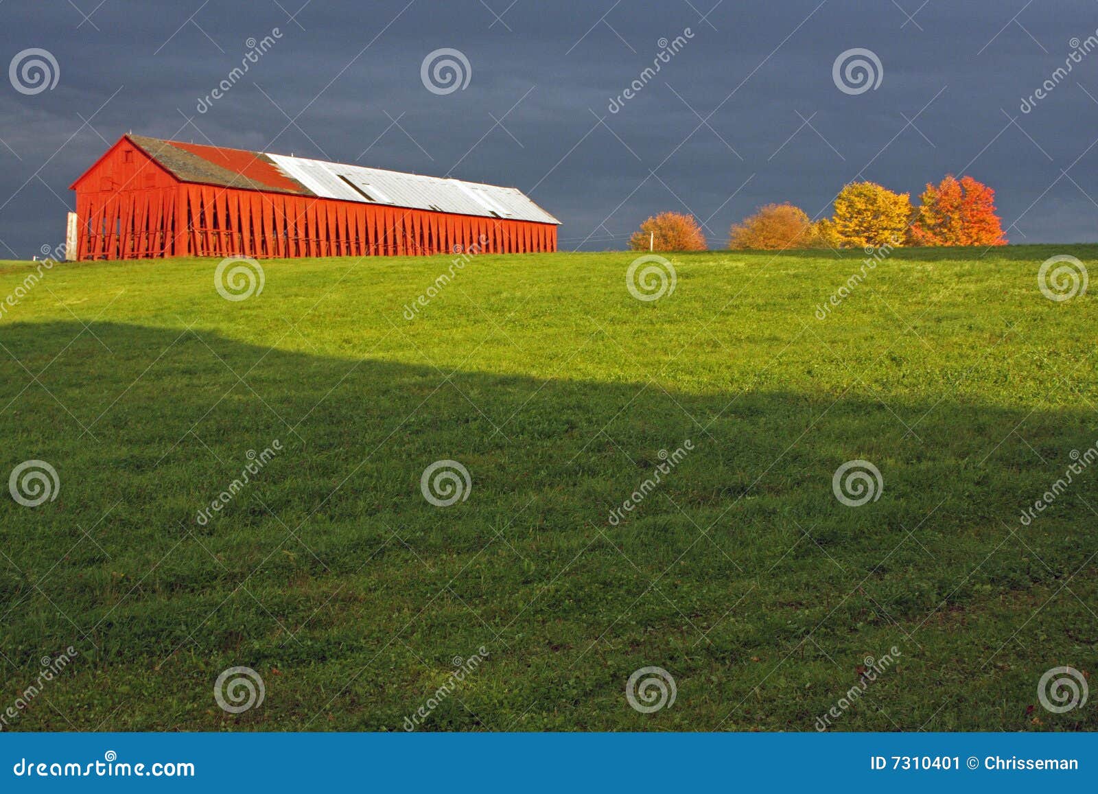 Barn in the Shadows stock image. Image of farmers, fall - 7310401