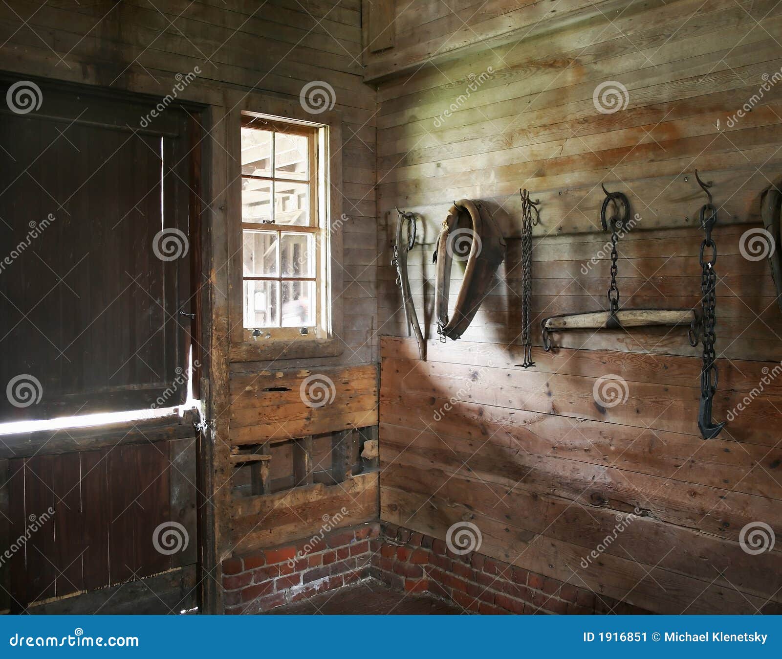 Barn Stall stock image. Image of room, repair, brick, sunlit - 1916851