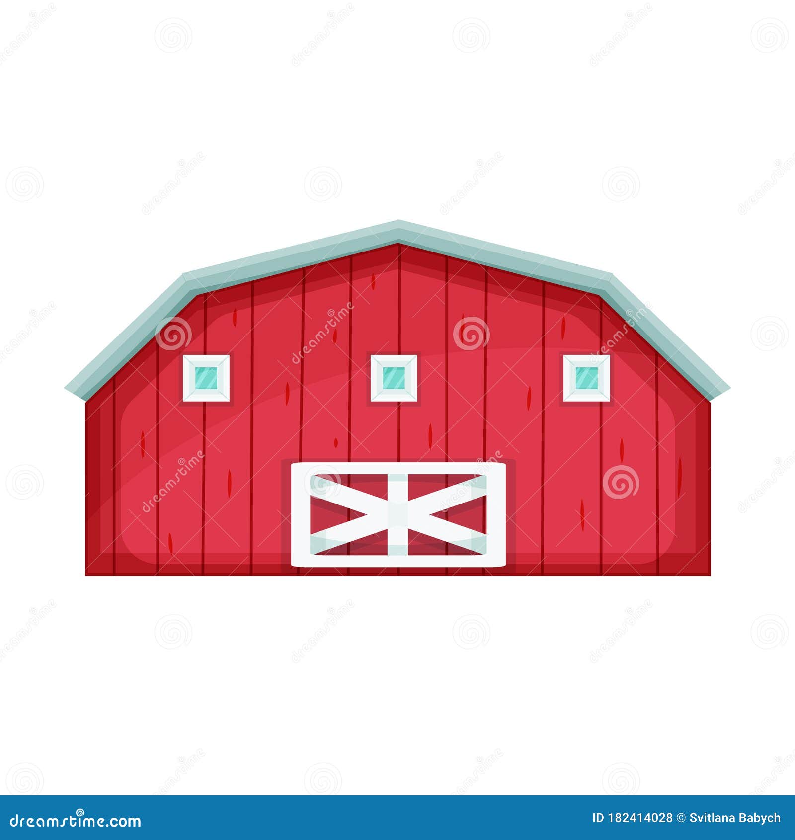 Barn Vector Icon.Cartoon Vector Icon Isolated on White Background Barn ...